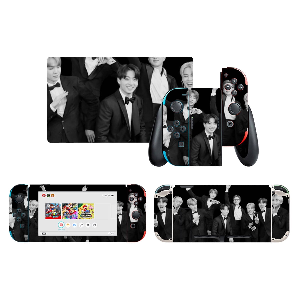 BTS Game Switch Skin - Anime Cartoon Game Sticker, No Bubble ...