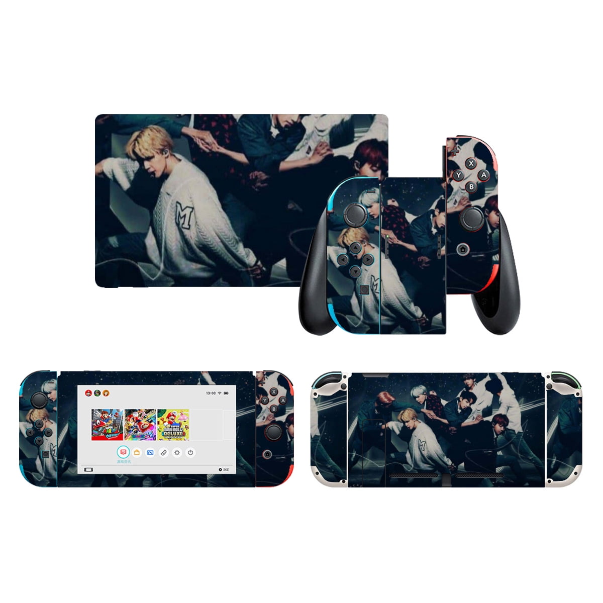 BTS Game Switch Skin - Anime Cartoon Game Sticker, No Bubble ...