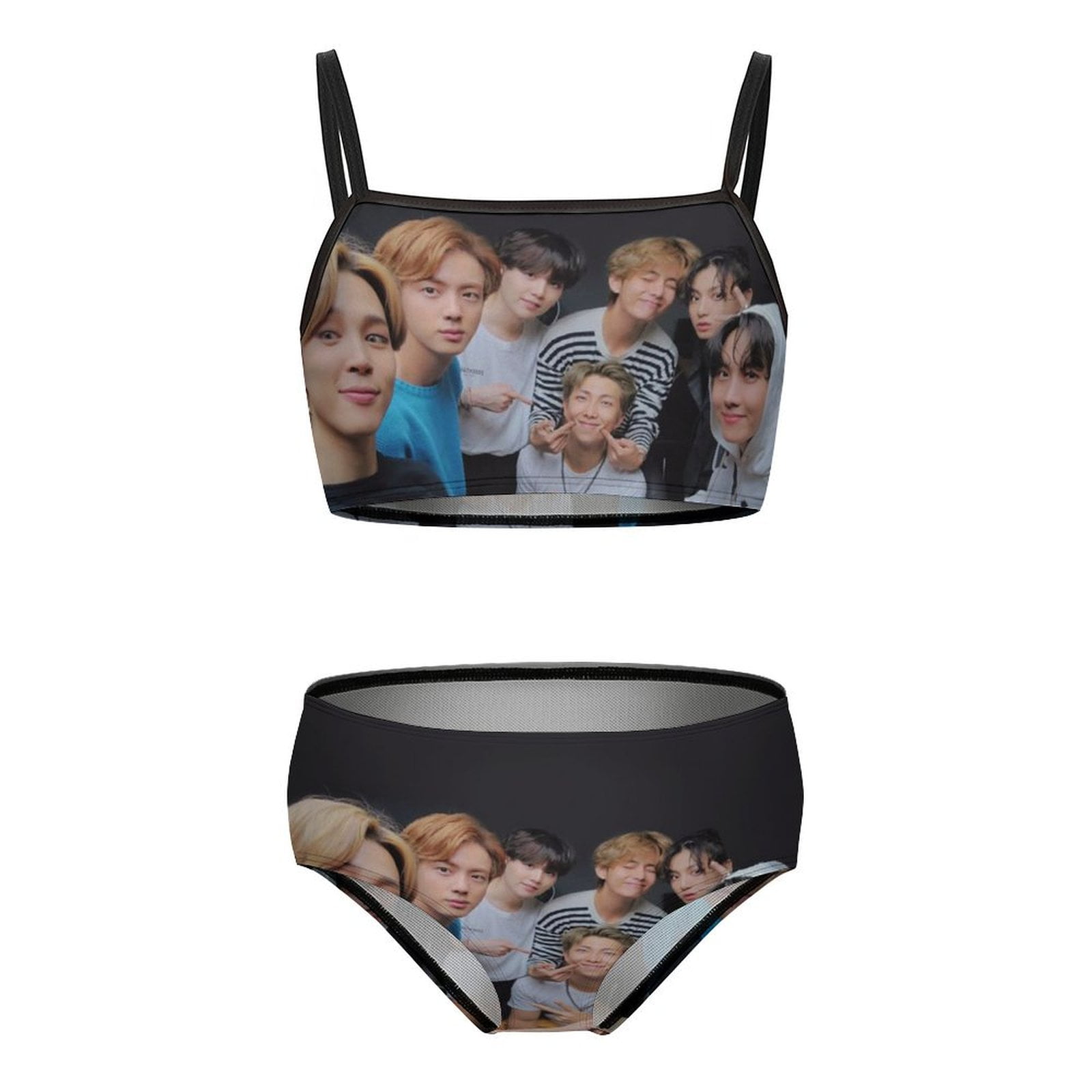 BTS Girls Bikini Swimsuits Two-piece Beach Bathing Suit Swimwear 8-10Y(130cm) - Walmart.com