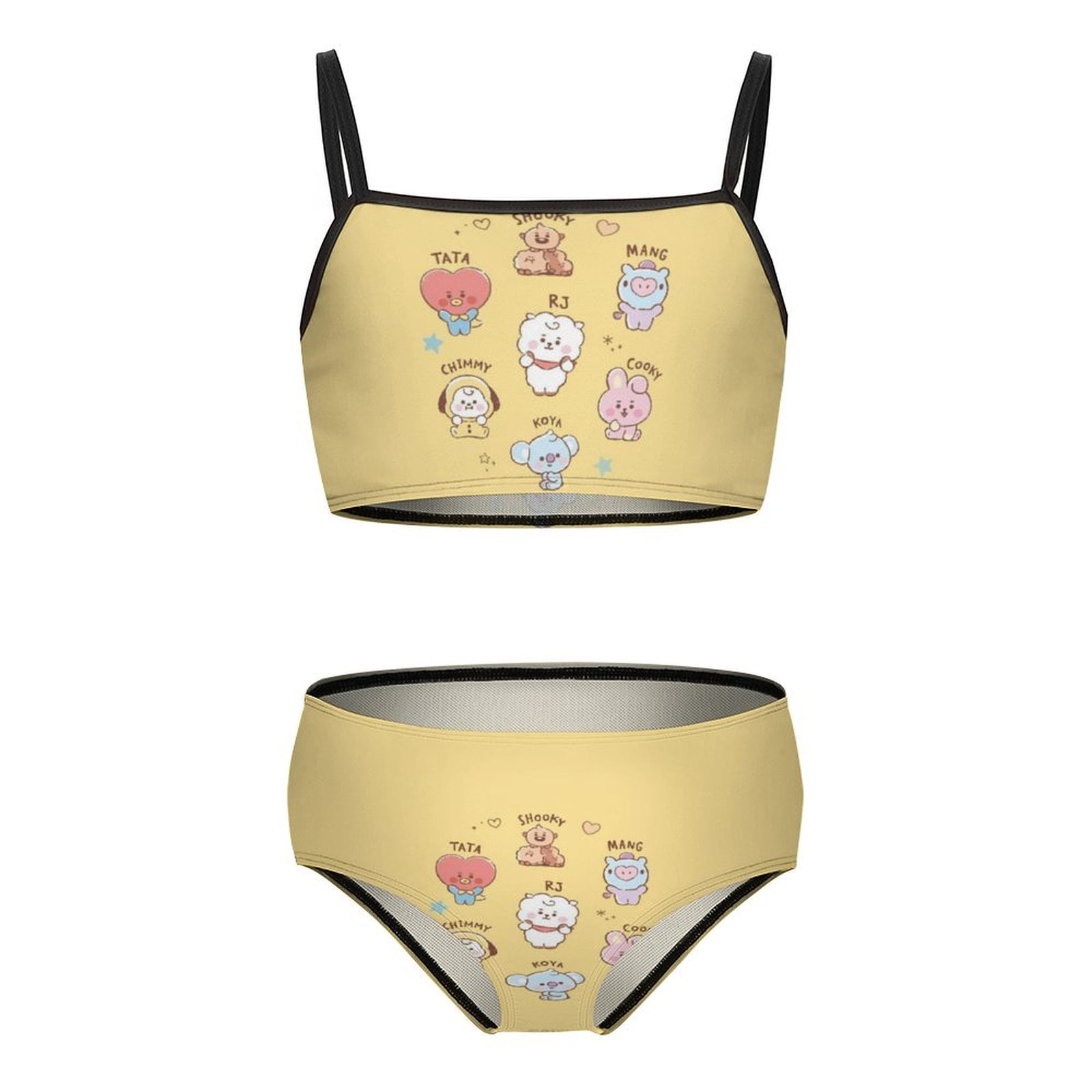 BTS Girls Bikini Swimsuits Two-piece Beach Bathing Suit Swimwear 9-11Y ...