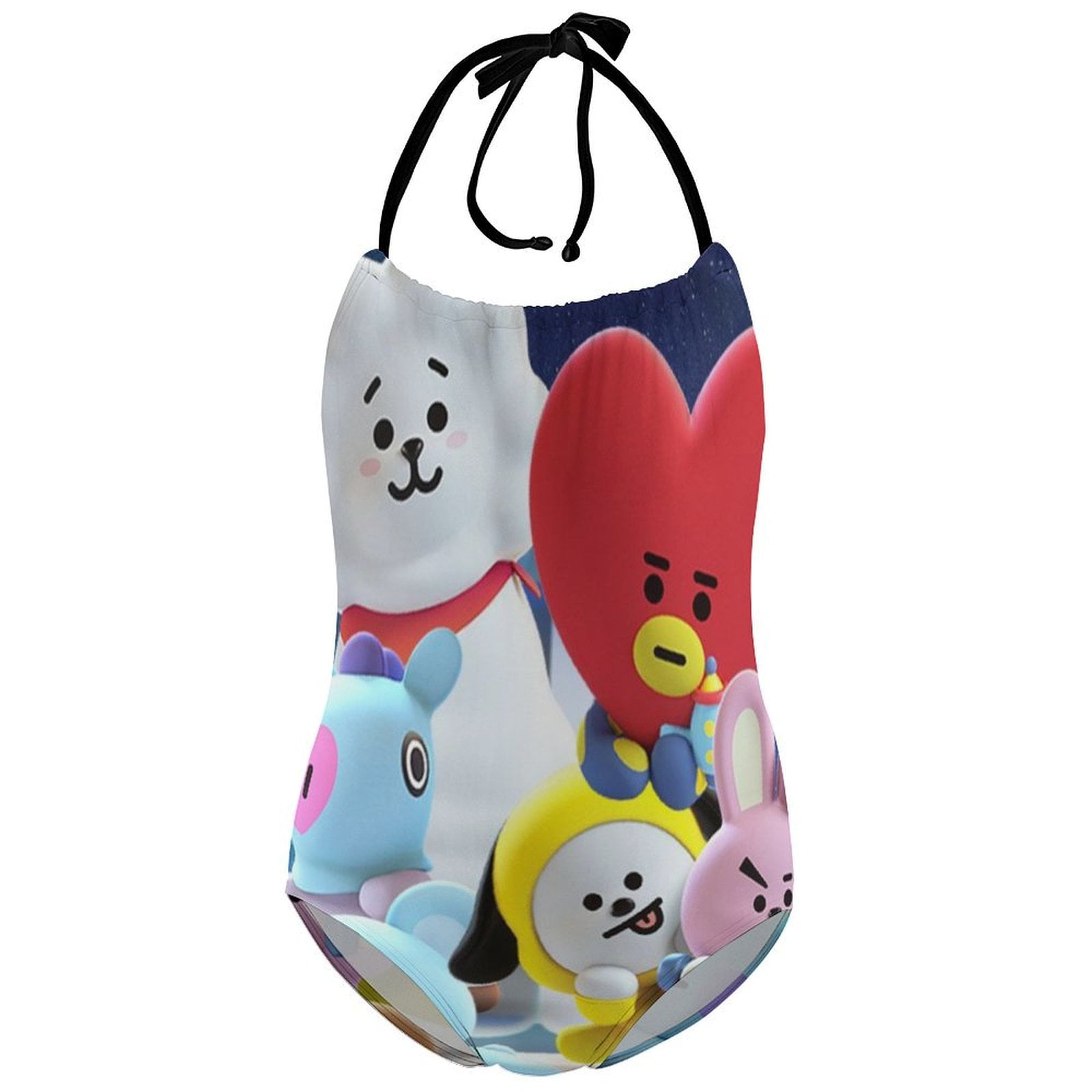 BTS Girls One Piece Swimsuits Quick Dry Bathing Suit Swimwear Swimming ...