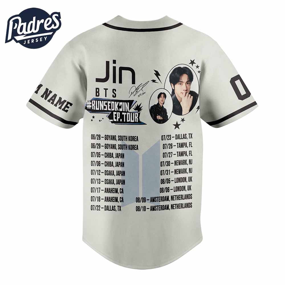 BTS Jin Concert Tour Baseball Jersey Limited Edition Kpop Style ...