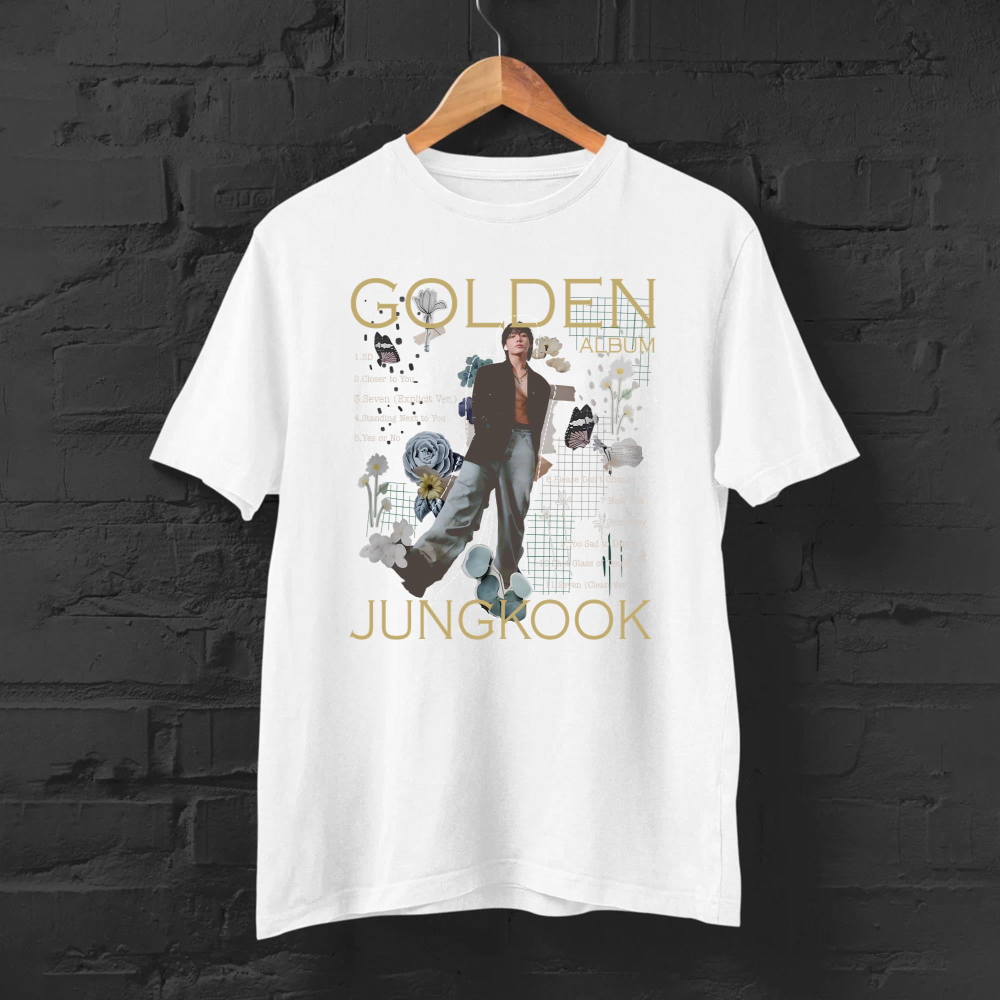 BTS Jungkook Kpop Shirt, Golden Album, Jung Kook JK T-shirt, Gift For ...