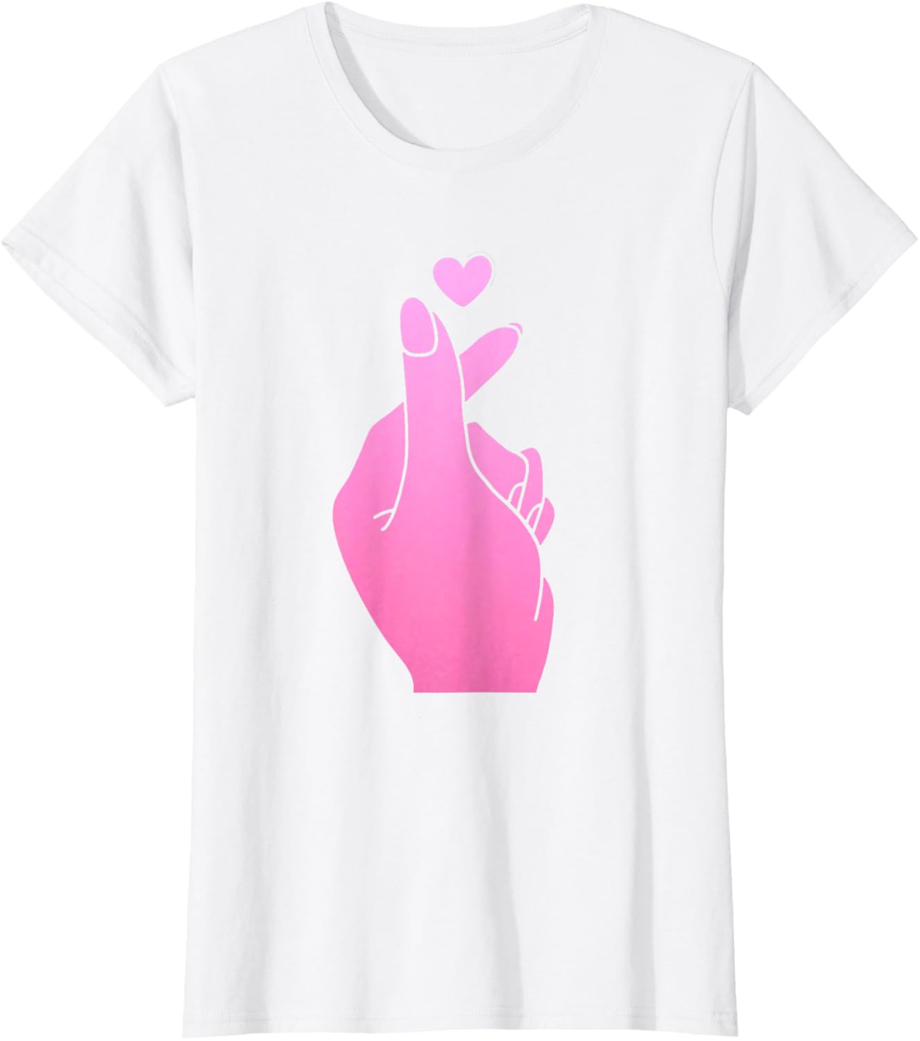 BTS K-Pop Heart Hand Symbol K-Drama Korean Pop Music T-Shirt - Walmart.com