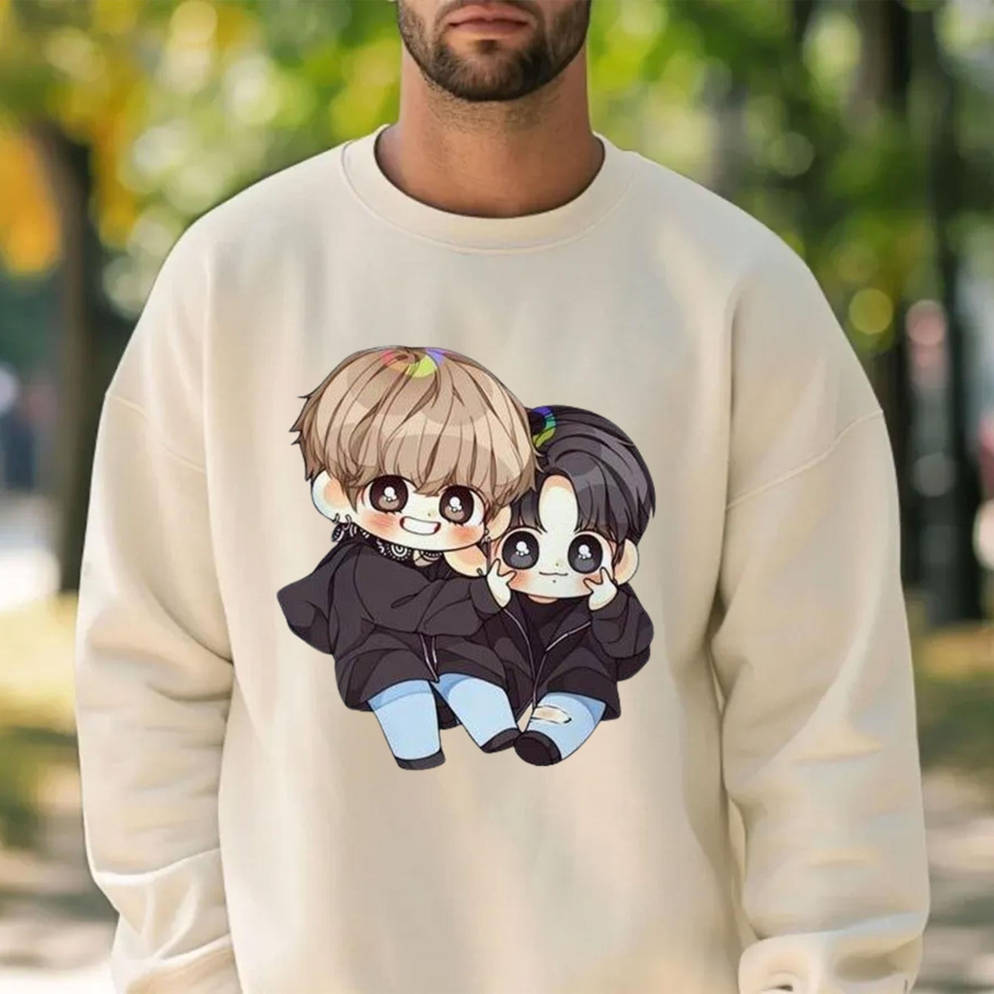 BTS Kawaii Chibi Sweat Shirt - Walmart.com