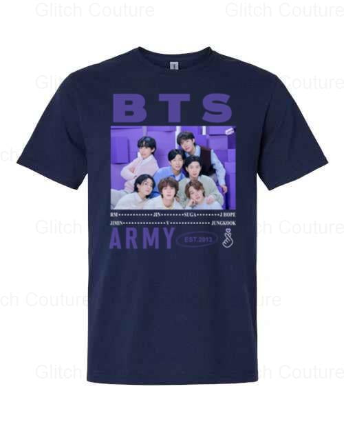 BTS Kpop Merch Army Fan Essential Collection Group Inspired Graphic T ...
