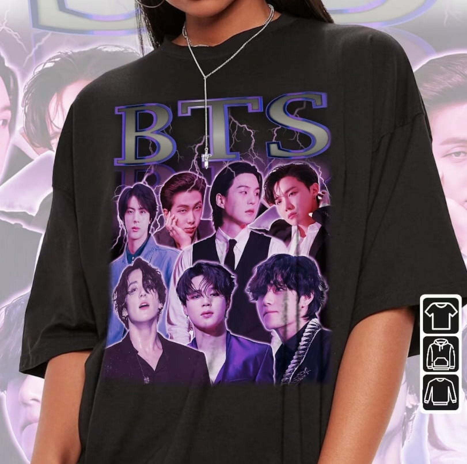 BTS Kpop Shirt, Jin Suga J Hope RM Jimin V Jungkook Tee, Bangtan Boys ...