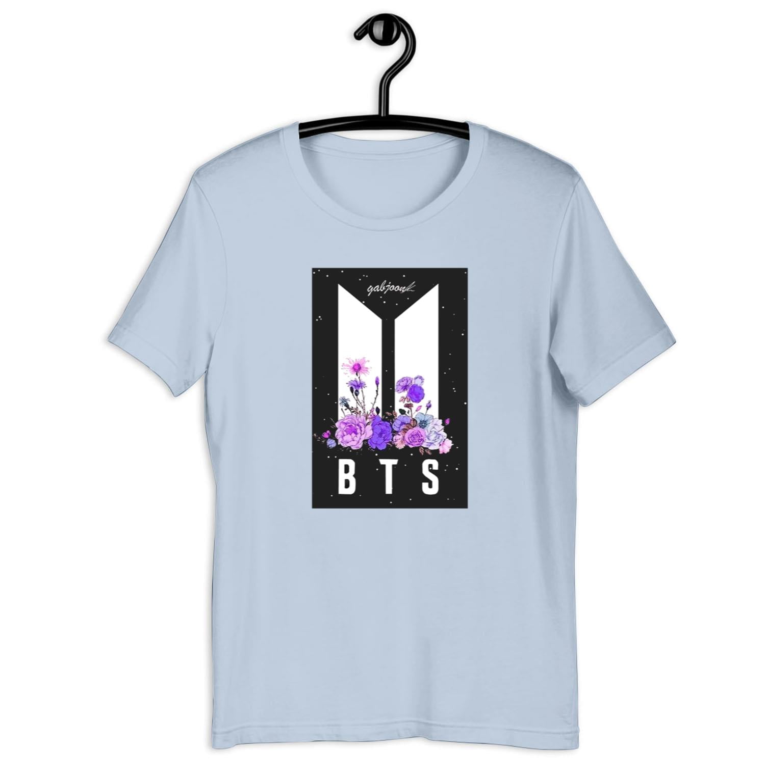 BTS Kpop T-Shirt, Jin Suga J Hope RM Jimin V Jungkook Tee, Bangtan Boys ...