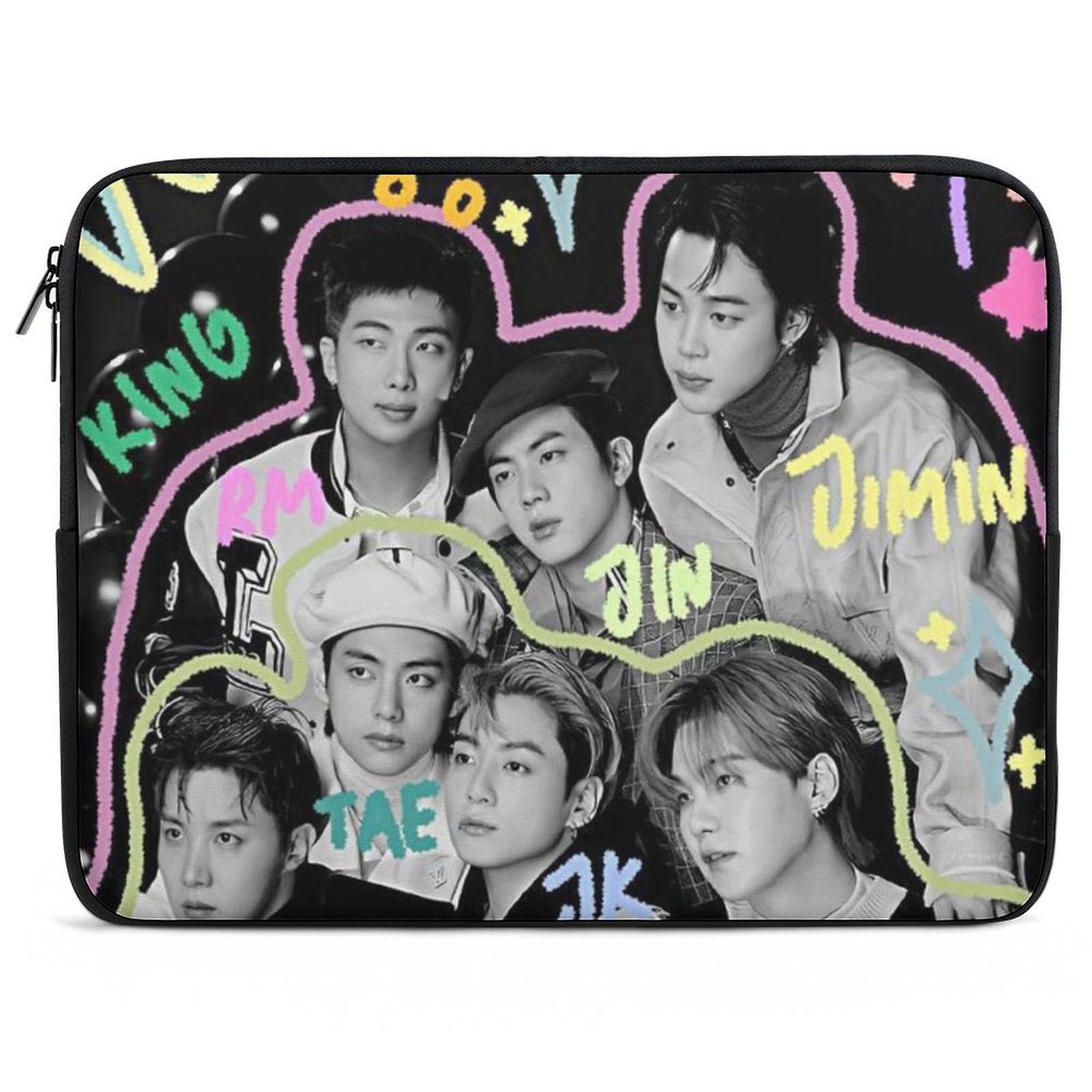 BTS Laptop Sleeve Carrying Case Laptop Cover Handbags Portable Laptop ...