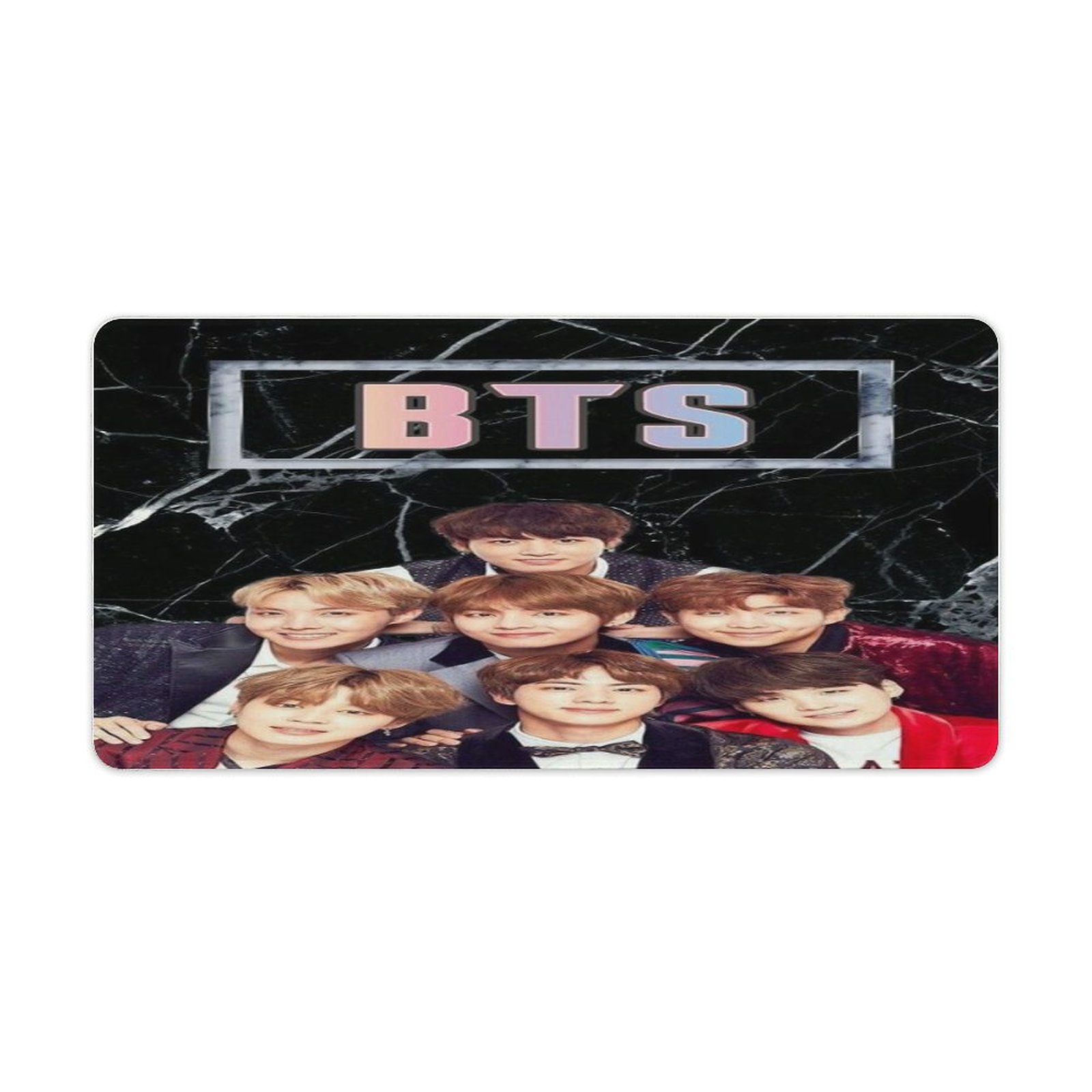 BTS Large Gaming Mouse Pad for Laptop Computer Rubber Edge-Locking ...