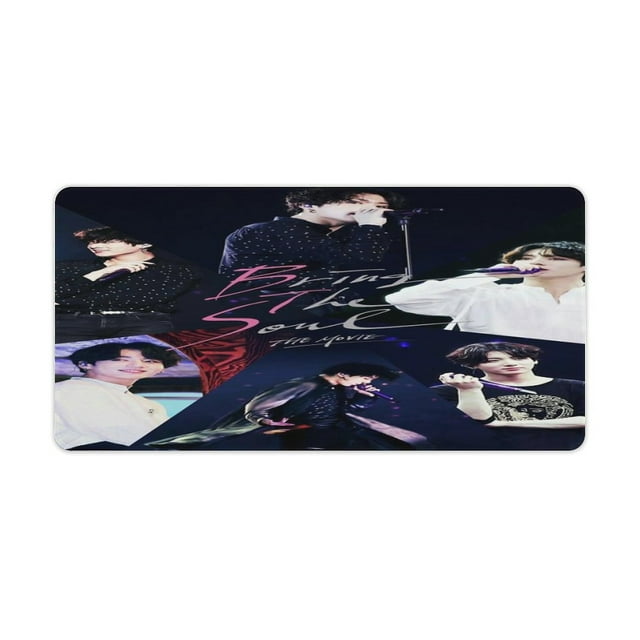 BTS Large Gaming Mouse Pad for Laptop Computer Rubber Edge-Locking ...