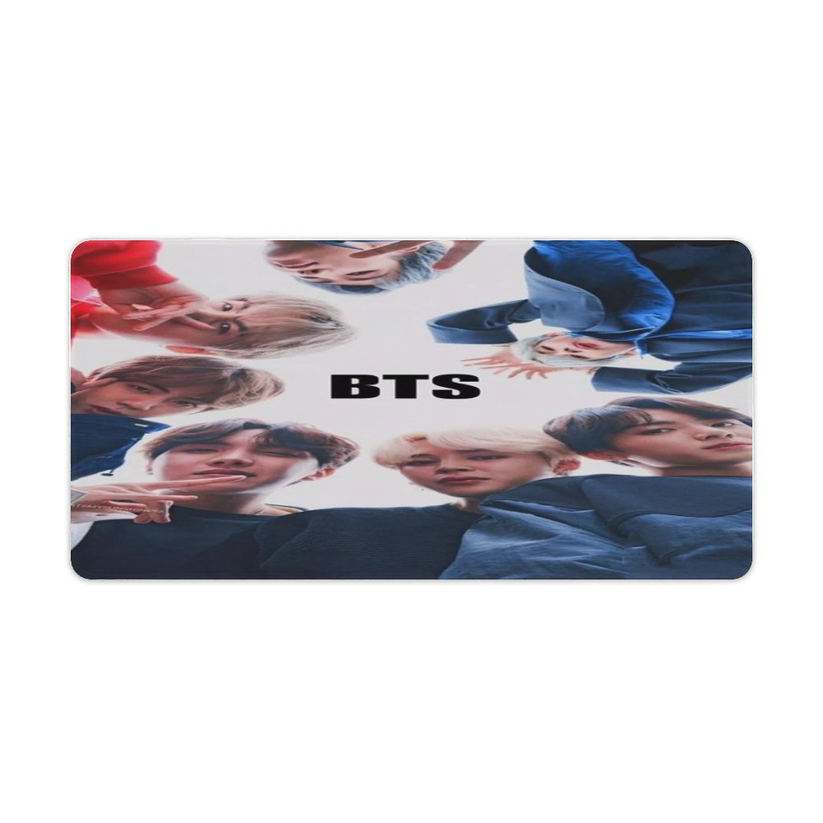 BTS Large Gaming Mouse Pad for Laptop Computer Rubber Edge-Locking ...
