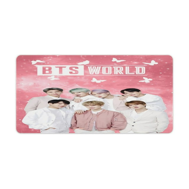 BTS Large Gaming Mouse Pad for Laptop Computer Rubber Edge-Locking ...