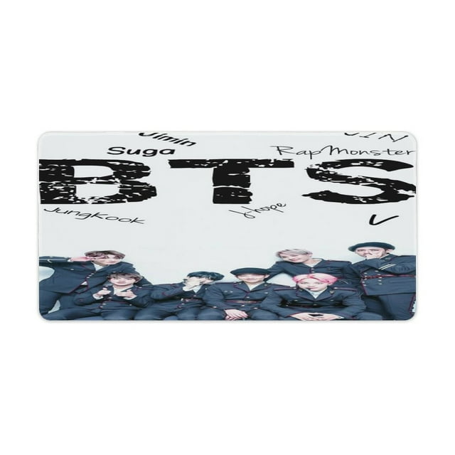 BTS Large Gaming Mouse Pad for Laptop Computer Rubber Edge-Locking ...