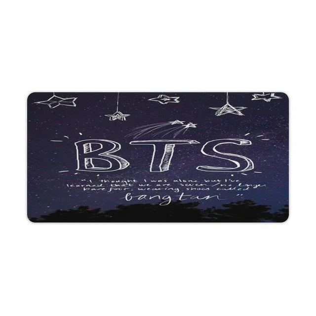 BTS Large Gaming Mouse Pad for Laptop Computer Rubber Edge-Locking ...