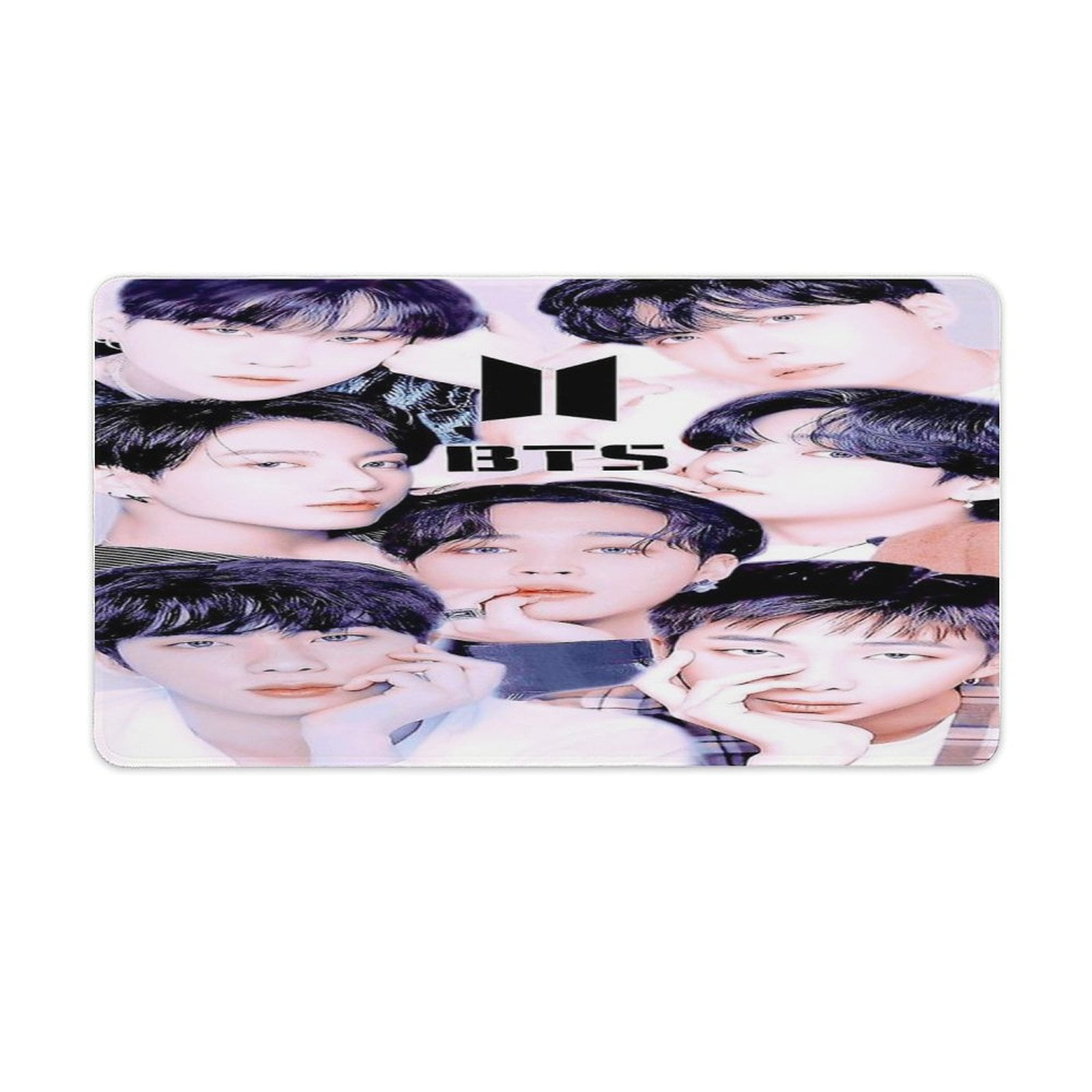 BTS Large Gaming Mouse Pad for Laptop Computer Rubber Edge-Locking ...