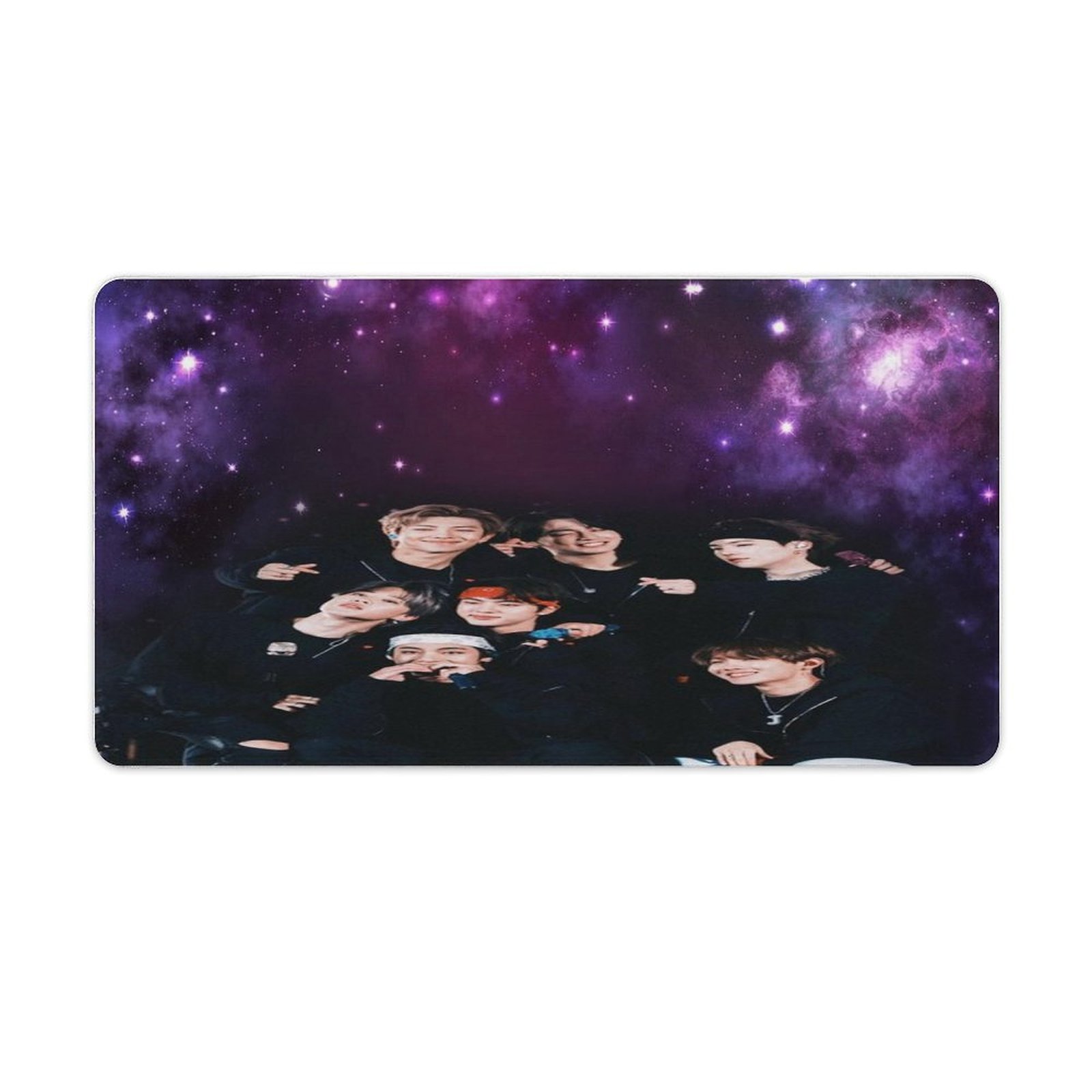 BTS Large Gaming Mouse Pad for Laptop Computer Rubber Edge-Locking ...