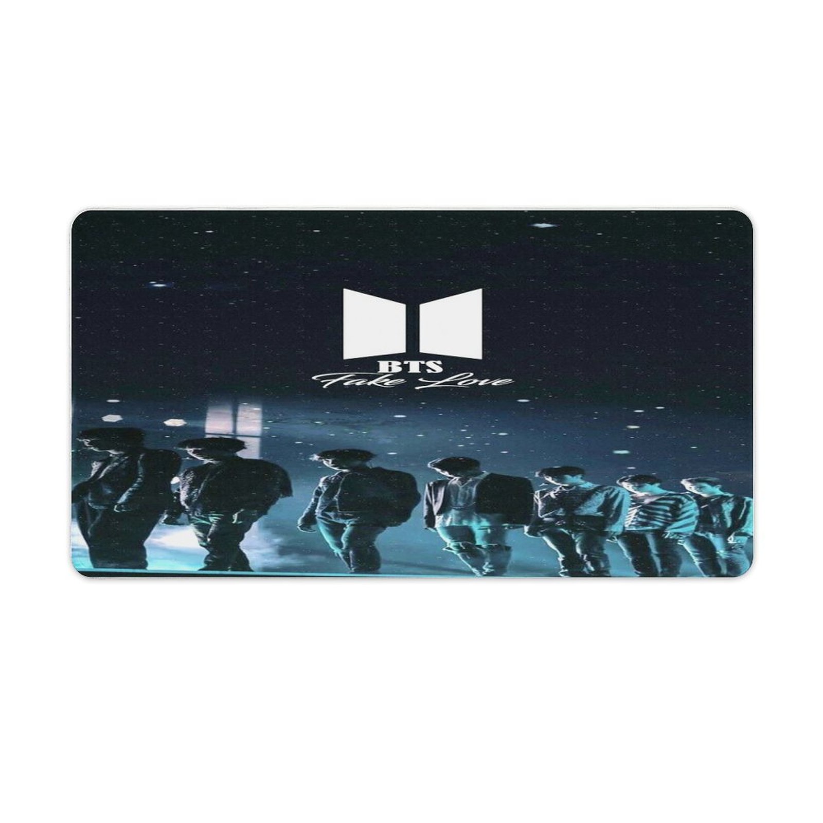 BTS Large Gaming Mouse Pad for Laptop Computer Rubber Edge-Locking ...