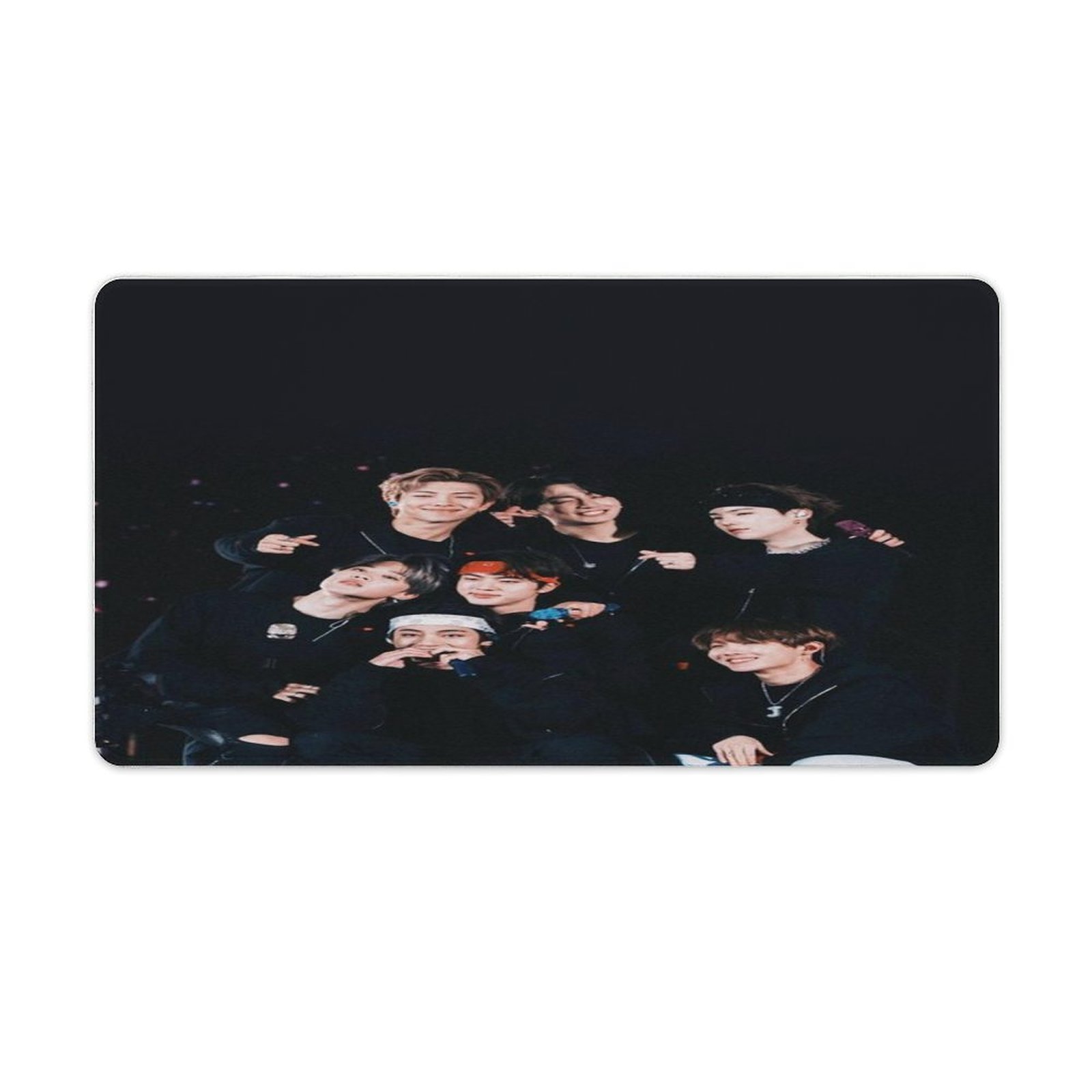 BTS Large Gaming Mouse Pad for Laptop Computer Rubber Edge-Locking ...