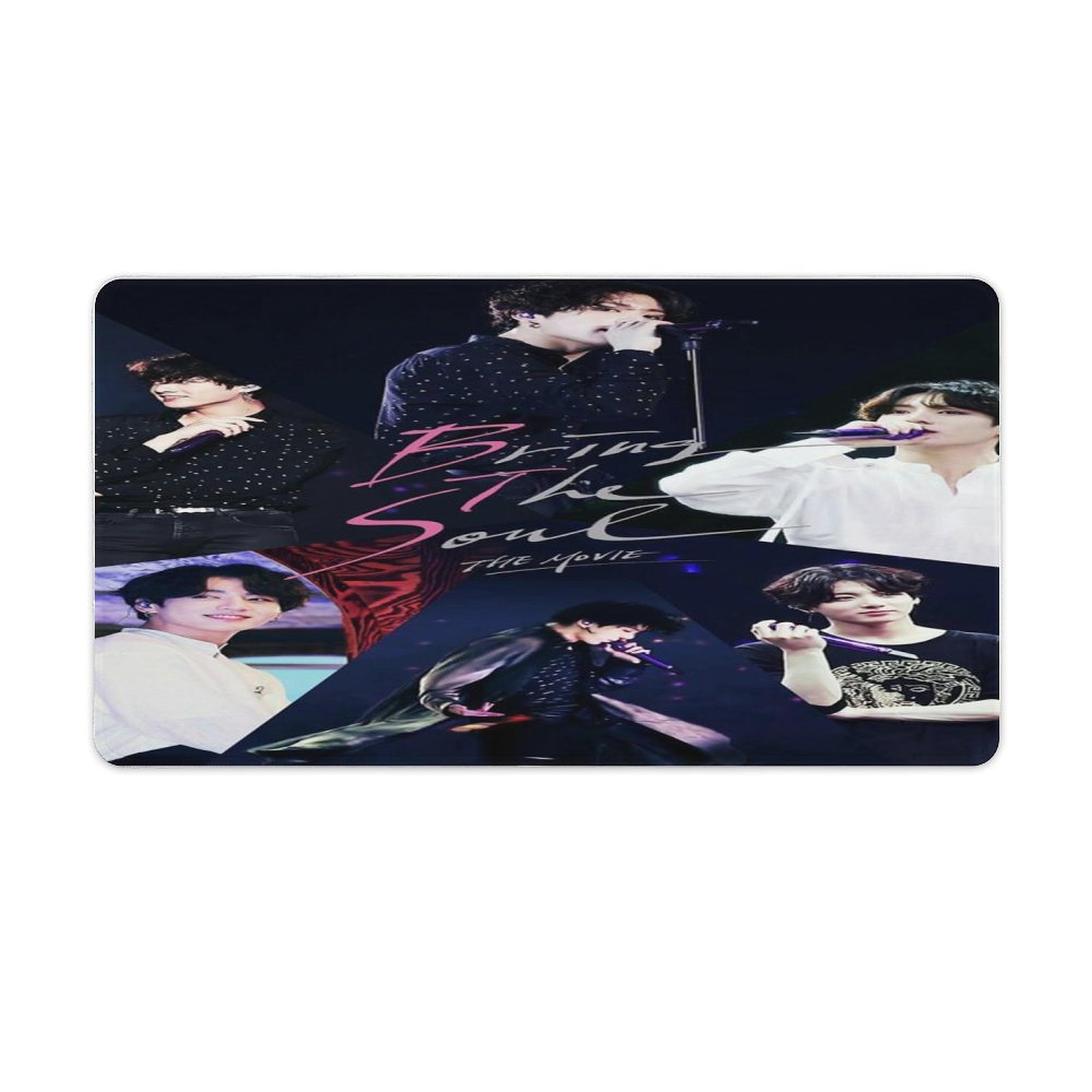 BTS Large Gaming Mouse Pad for Laptop Computer Rubber Edge-Locking ...