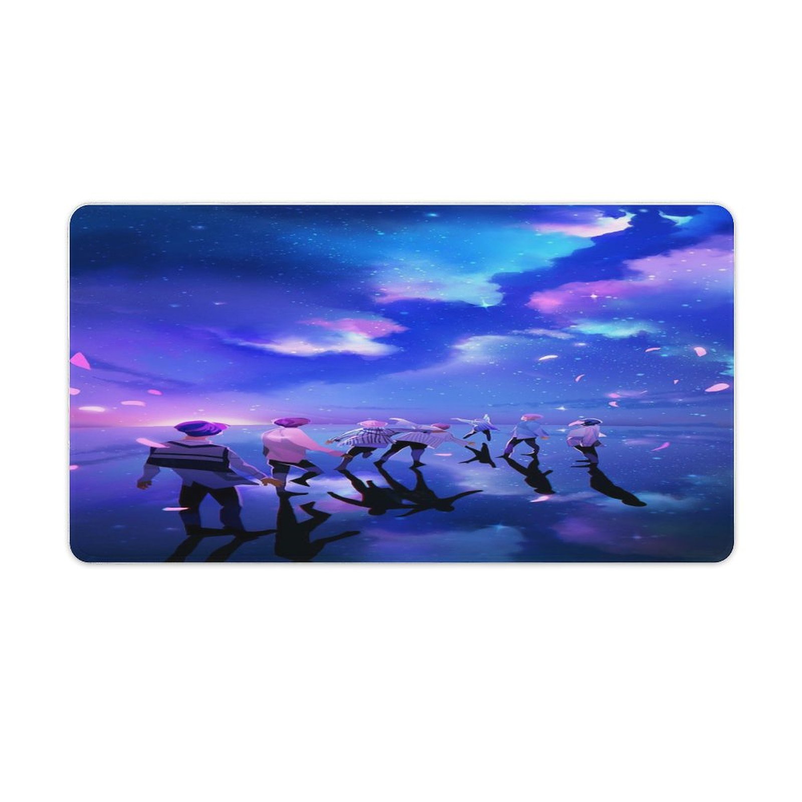 BTS Large Gaming Mouse Pad for Laptop Computer Rubber Edge-Locking ...
