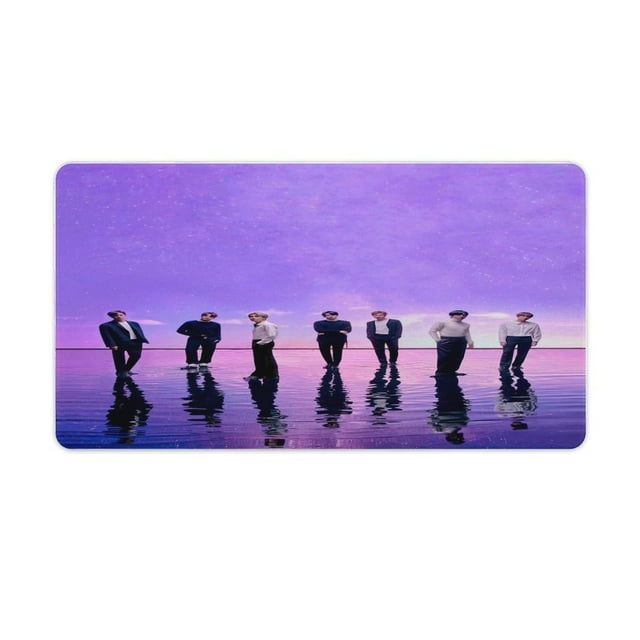 BTS Large Gaming Mouse Pad for Laptop Computer Rubber Edge-Locking ...