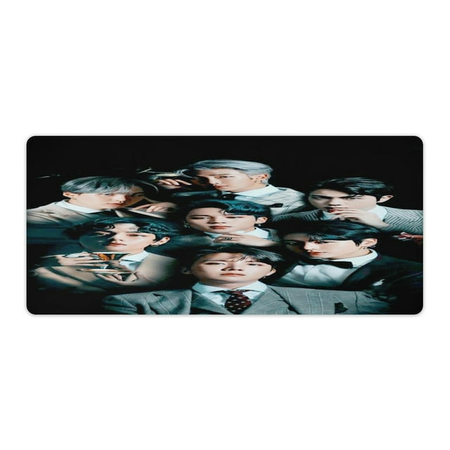 BTS Large Gaming Mouse Pad for Laptop Computer Rubber Edge-Locking ...