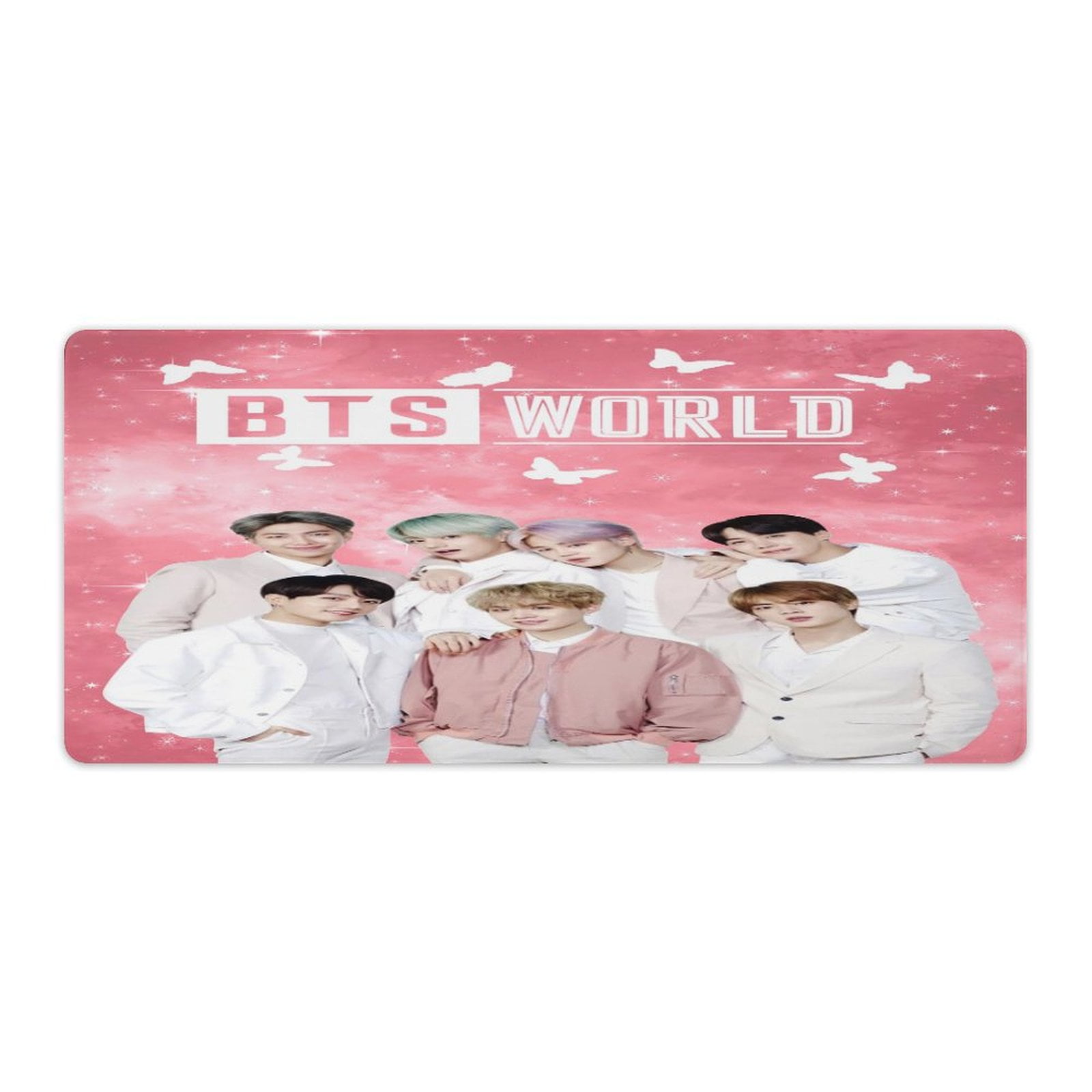 BTS Large Gaming Mouse Pad for Laptop Computer Rubber Edge-Locking ...