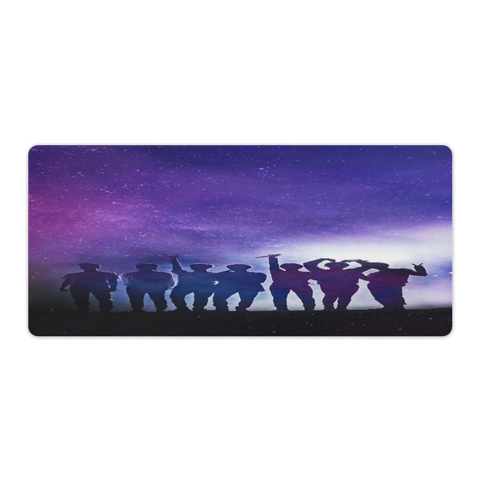 BTS Large Gaming Mouse Pad for Laptop Computer Rubber Edge-Locking ...