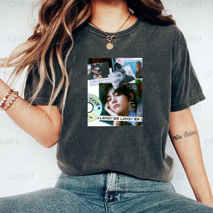 BTS Layover Album V Kim Taehyung Idol Fan Graphic Tribute Art Comfort ...