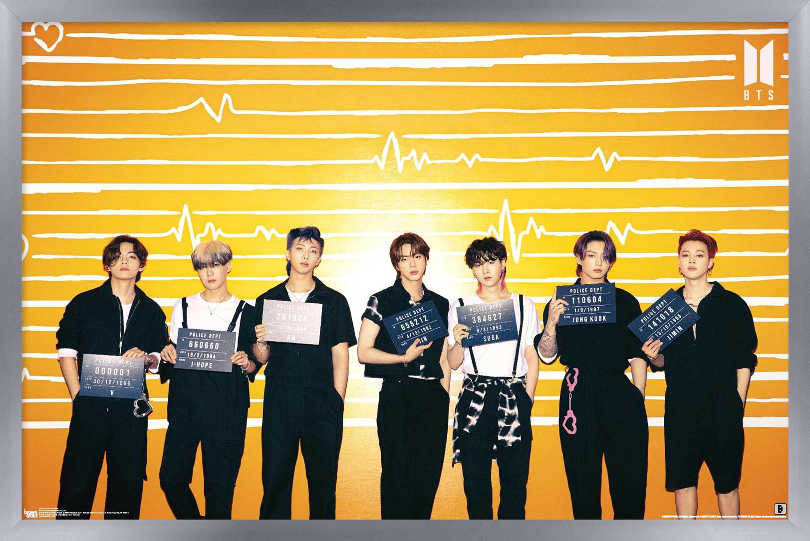 Trends International BTS Lineup Wall Poster - Licensed - Walmart.com