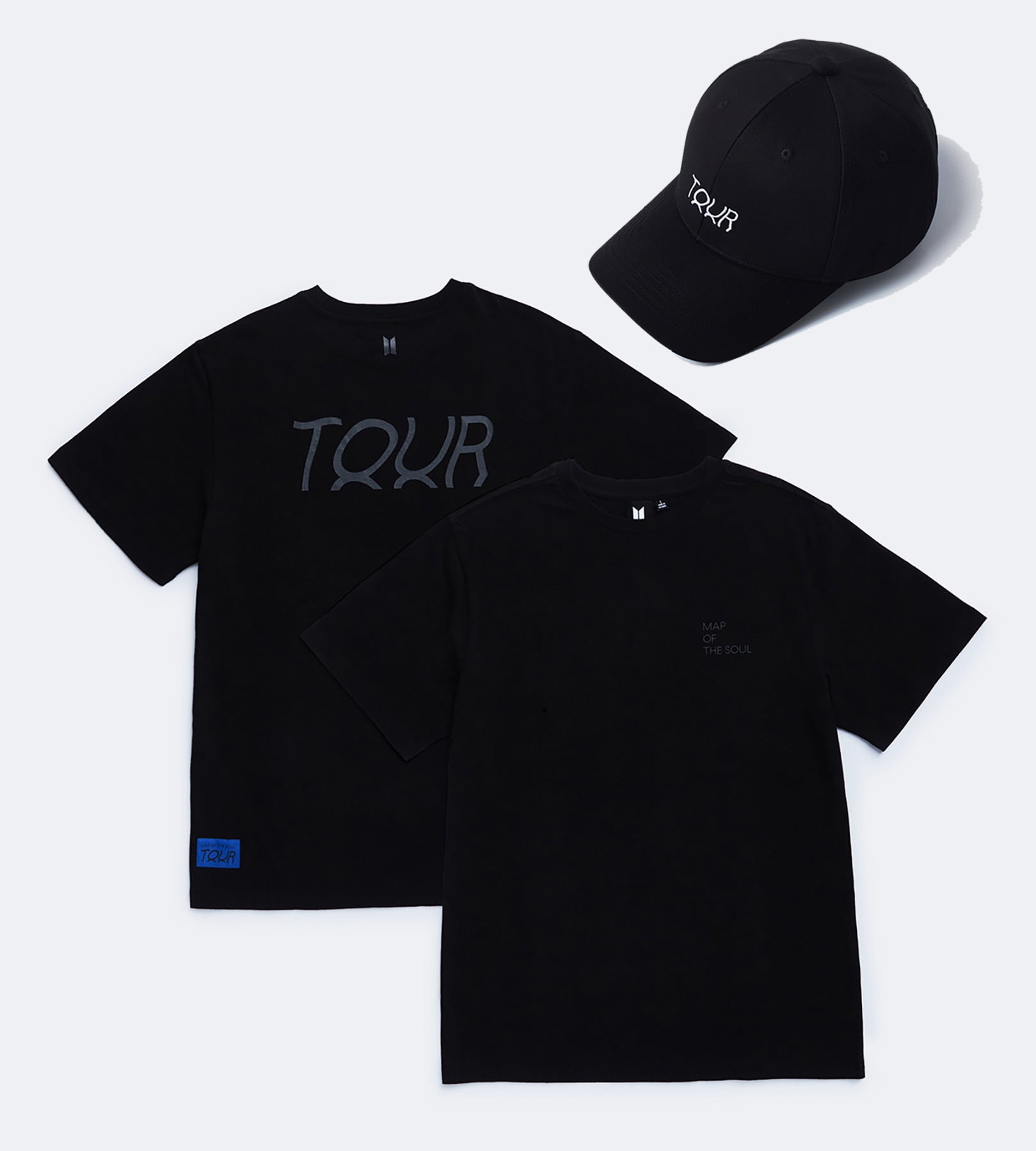 BTS - Map of Soul Tour - Official Merch - Tee (Size LG) & Ball Cap ...