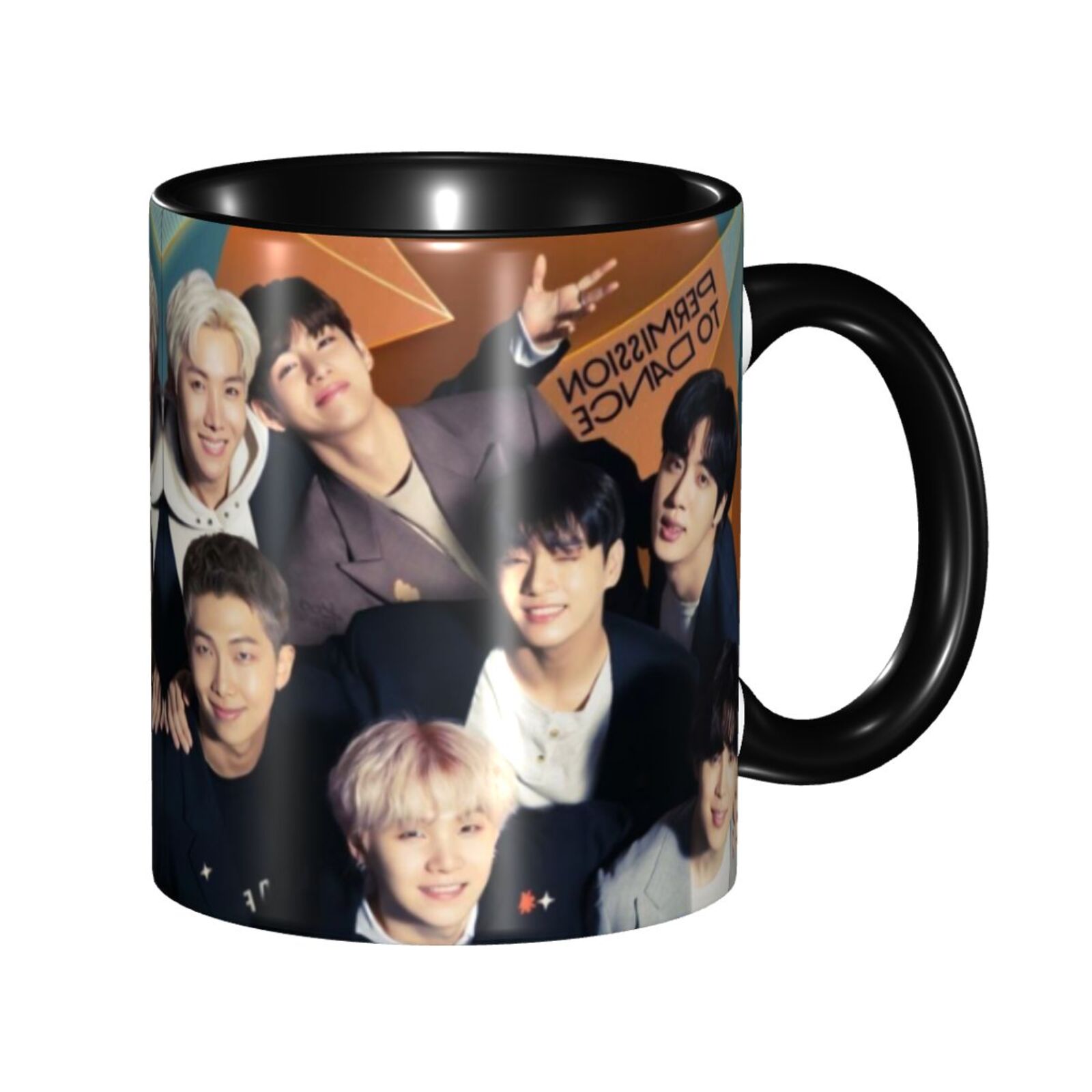 BTS Mug K-POP Coffee Ceramic Colourful Cup with Handle for Home Office ...