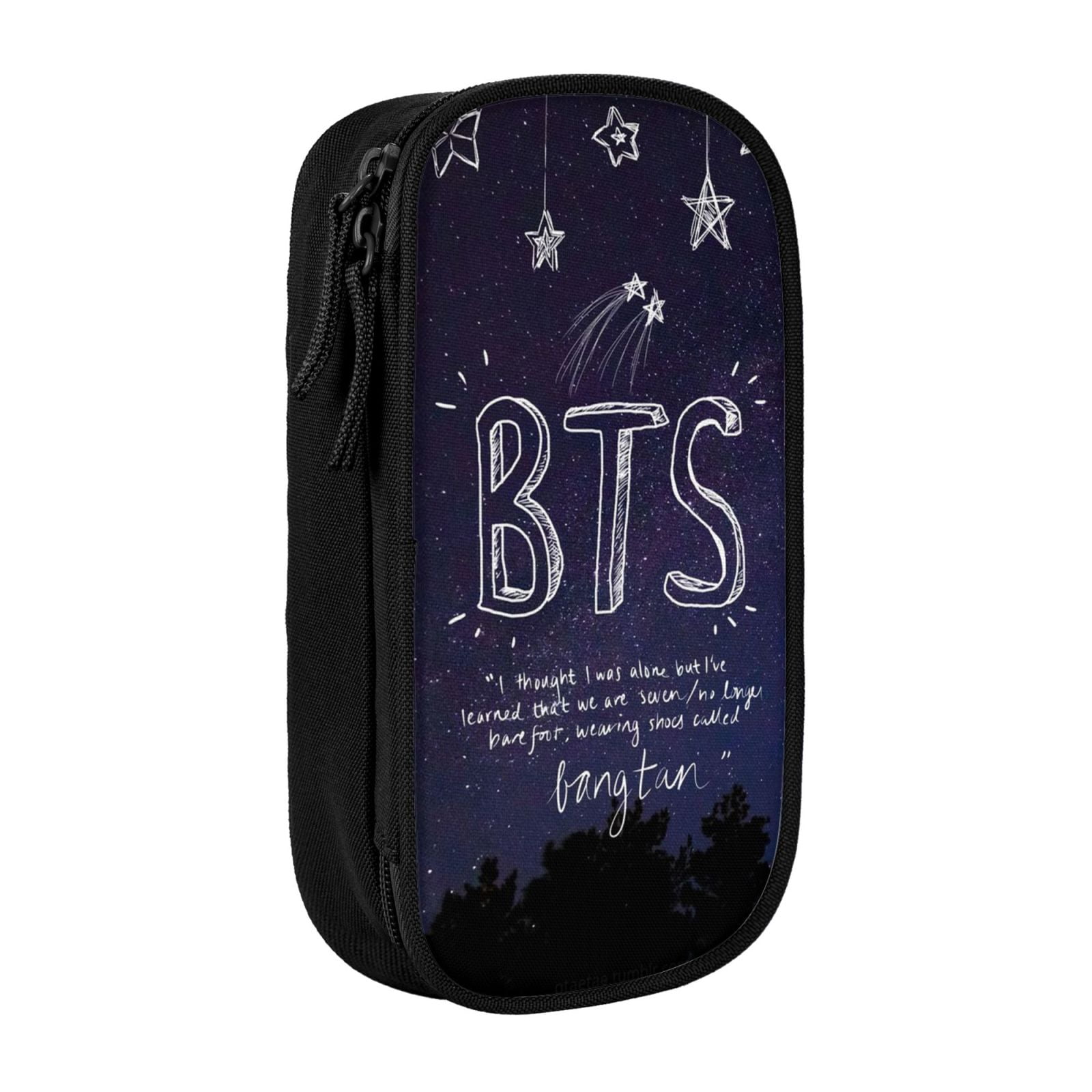 BTS Pencil Case Love Yourself Large Capacity Pen Case Double Zippers ...