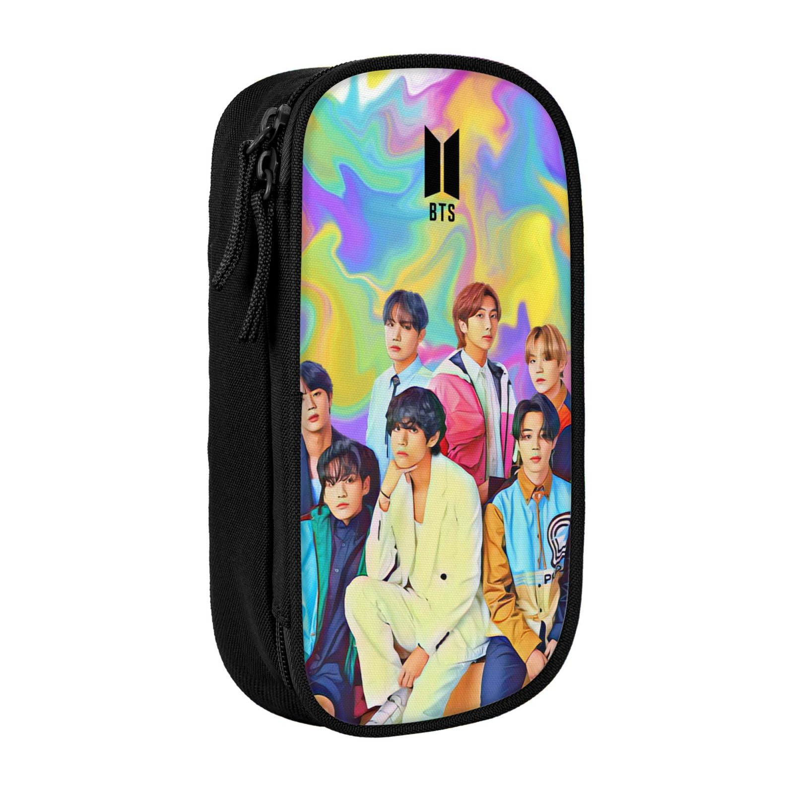 BTS Pencil Case Love Yourself Large Capacity Pen Case Double Zippers ...