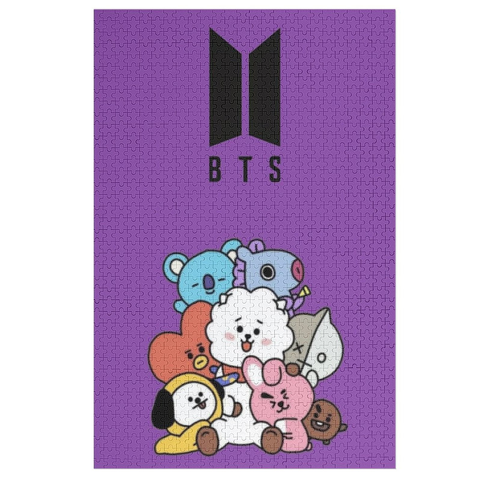 BTS Picture Puzzle 1000 PCS Wooden Puzzle Artwork Jigsaw Puzzles for ...