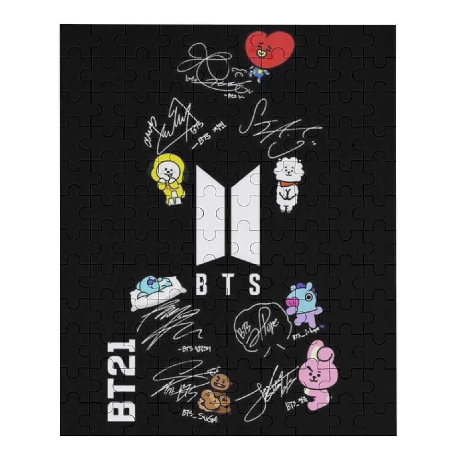 BTS Picture Puzzle 120 PCS Wooden Puzzle Artwork Jigsaw Puzzles for ...