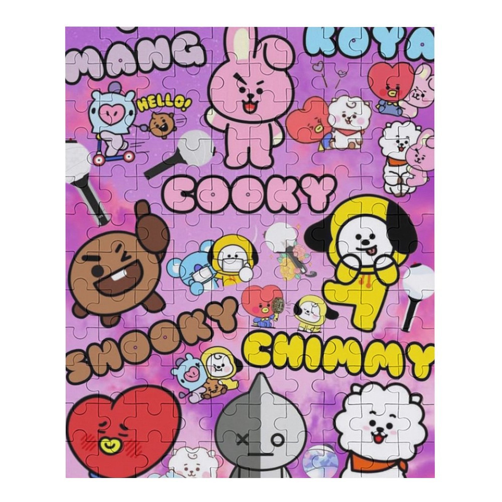 BTS Picture Puzzle 120 PCS Wooden Puzzle Artwork Jigsaw Puzzles for ...