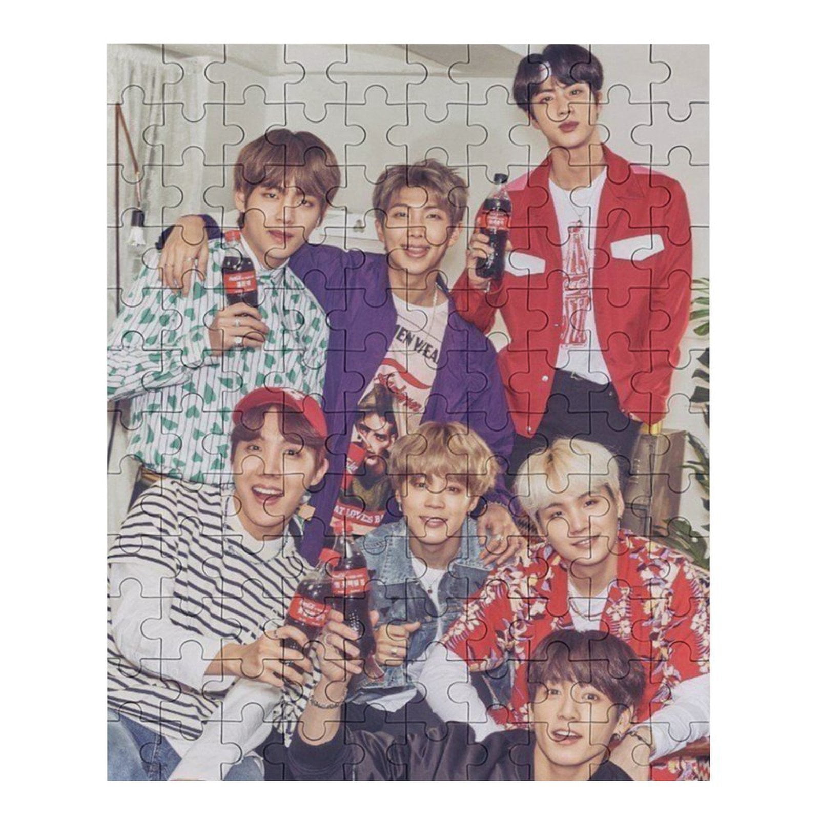 BTS Picture Puzzle 120 PCS Wooden Puzzle Artwork Jigsaw Puzzles for ...