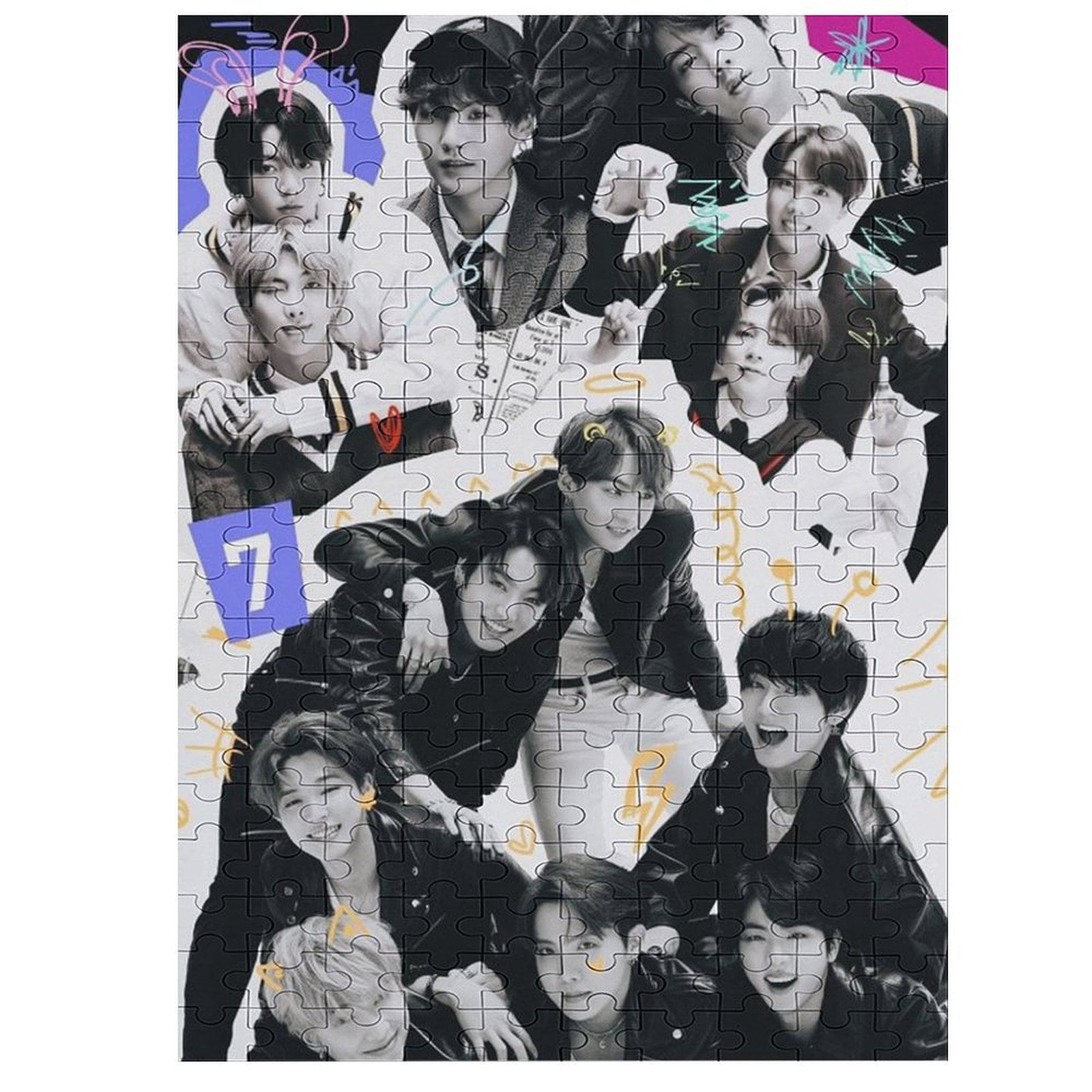 BTS Picture Puzzle 200 PCS Wooden Puzzle Artwork Jigsaw Puzzles for ...
