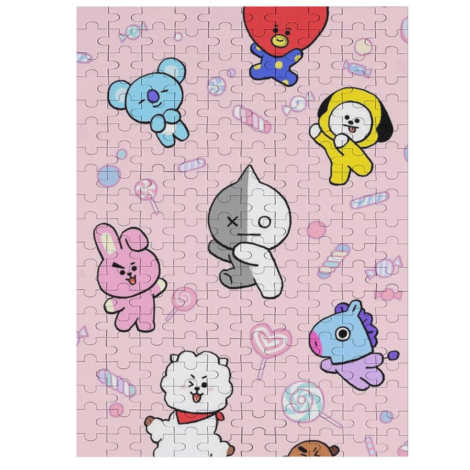 BTS Picture Puzzle 200 PCS Wooden Puzzle Artwork Jigsaw Puzzles for ...