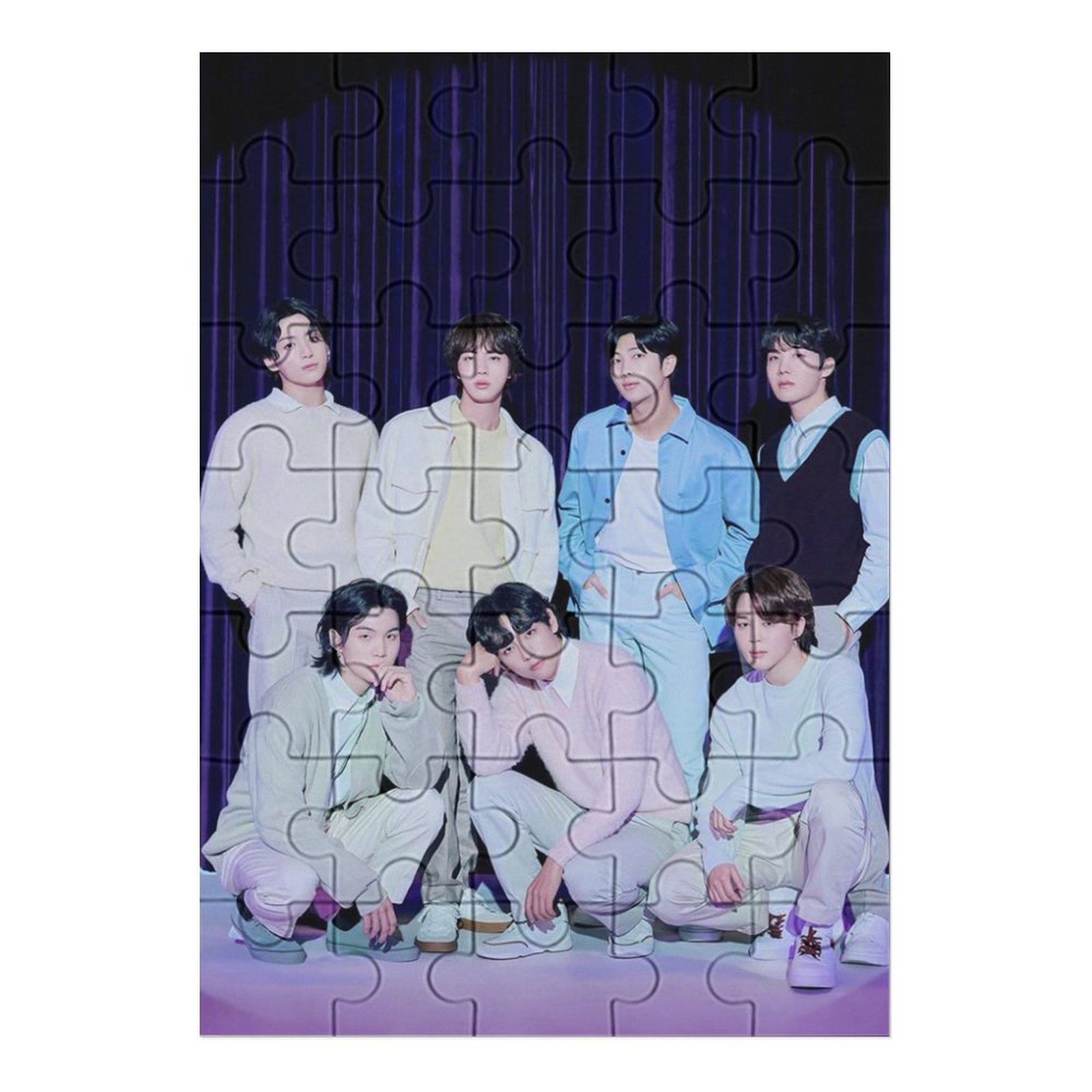BTS Picture Puzzle 35 PCS Wooden Puzzle Artwork Jigsaw Puzzles for ...
