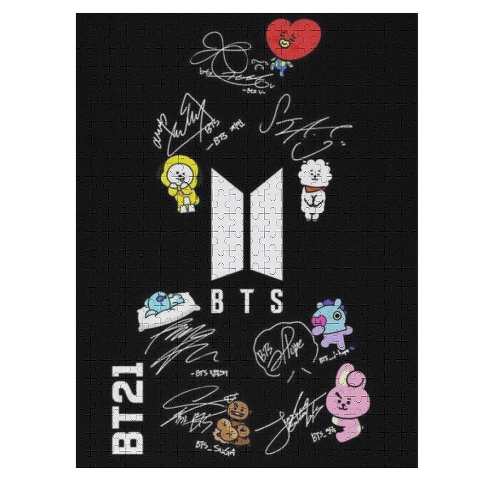 BTS Picture Puzzle 500 PCS Wooden Puzzle Artwork Jigsaw Puzzles for ...