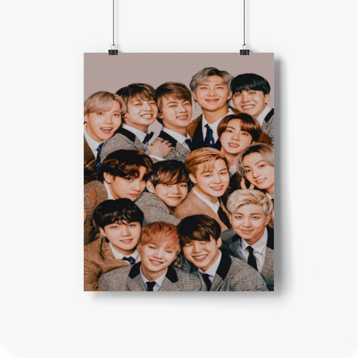 BTS Poster Holiday Bedroom Decor Prints Living Room Office Decor Poster ...