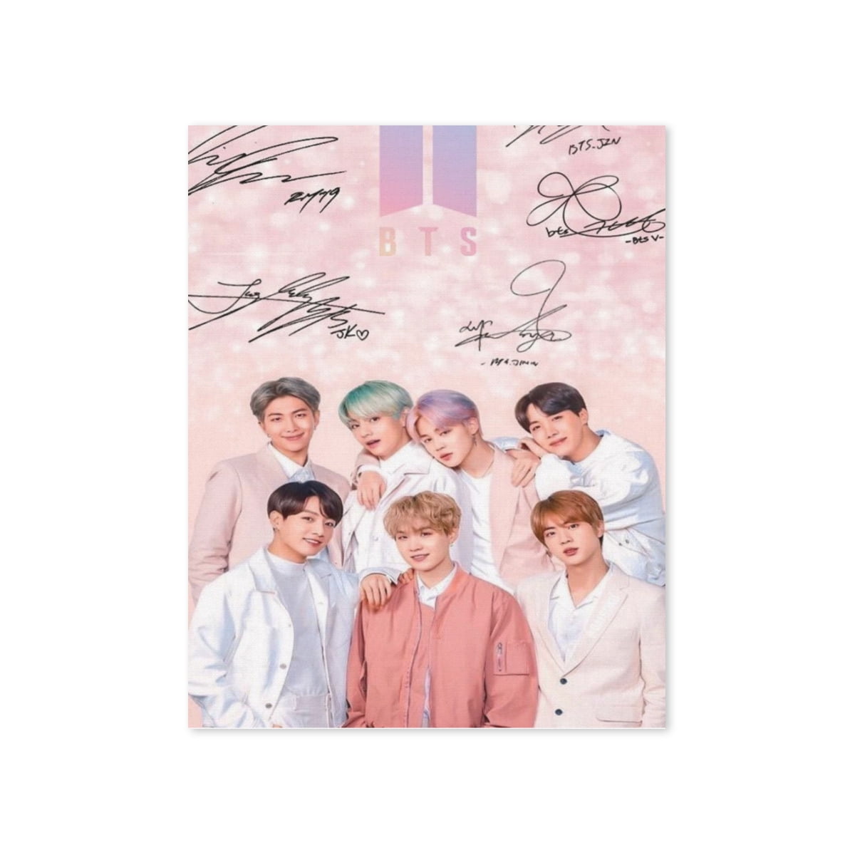 BTS Poster Wall Art -Bedroom Paintings Frameless Paintings Living Room ...