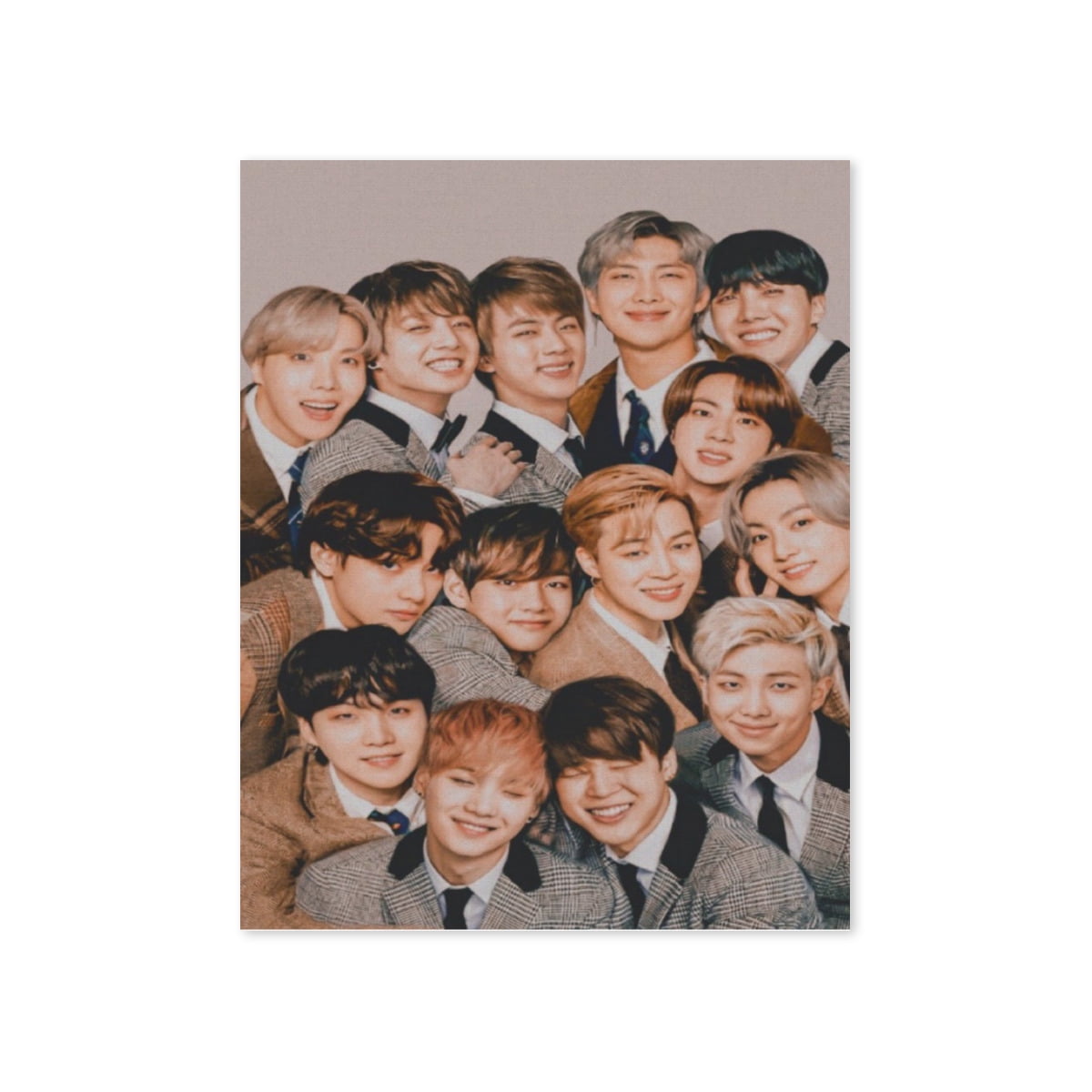 BTS Poster Wall Art -Bedroom Paintings Frameless Paintings Living Room ...