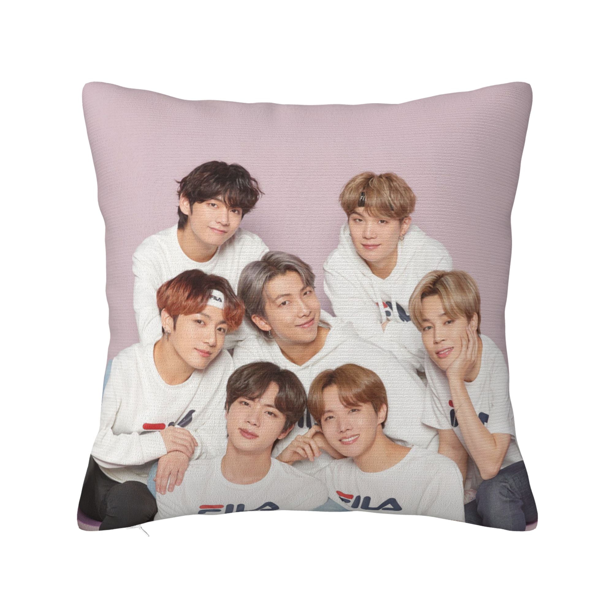BTS RM SUGA JIN J-HOPE JIMIN JUNGKOOK Throw Pillow Case Shell for Couch ...