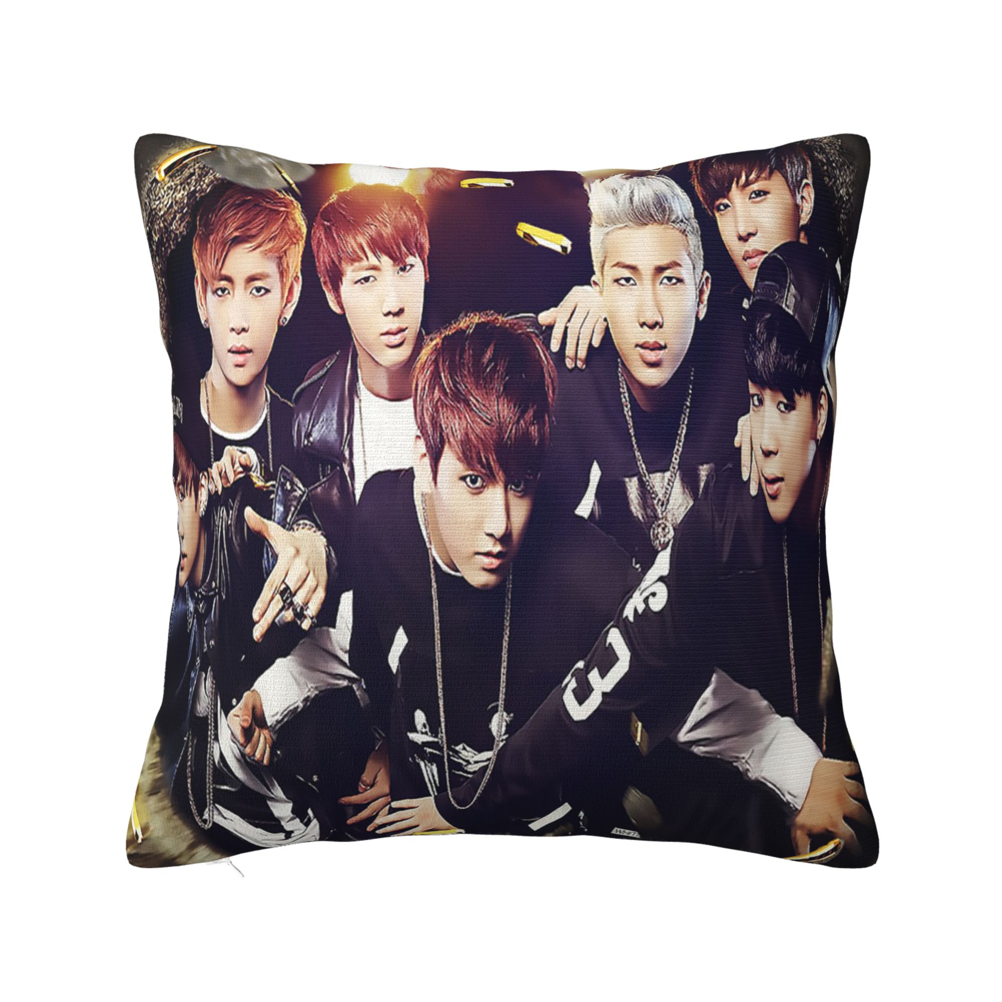 BTS RM SUGA JIN J-HOPE JIMIN JUNGKOOK Throw Pillow Case Shell for Couch ...