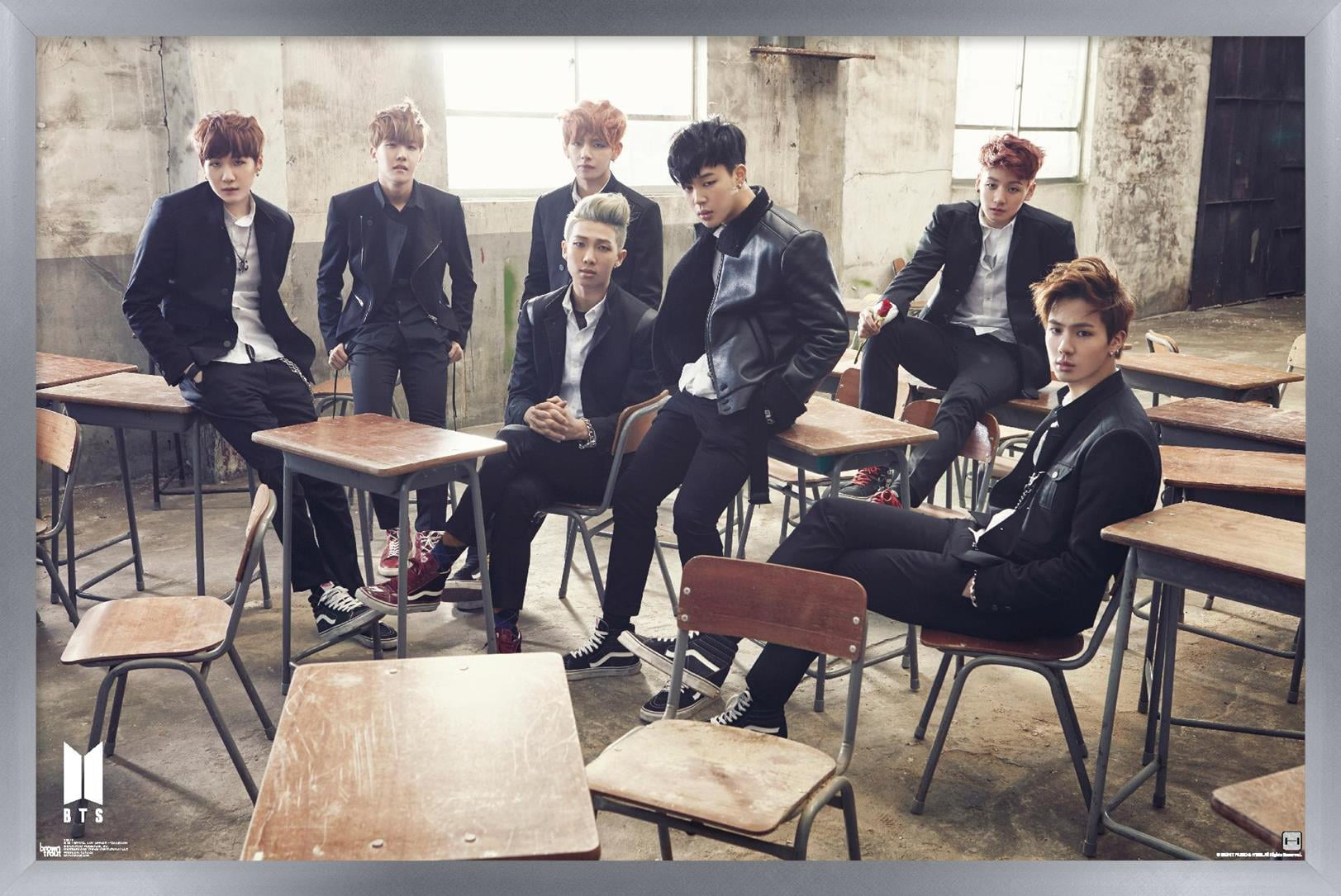 BTS - SKOOL LUV AFFAIR - Classroom Wall Poster, 14.725" x 22.375" Framed - Walmart.com