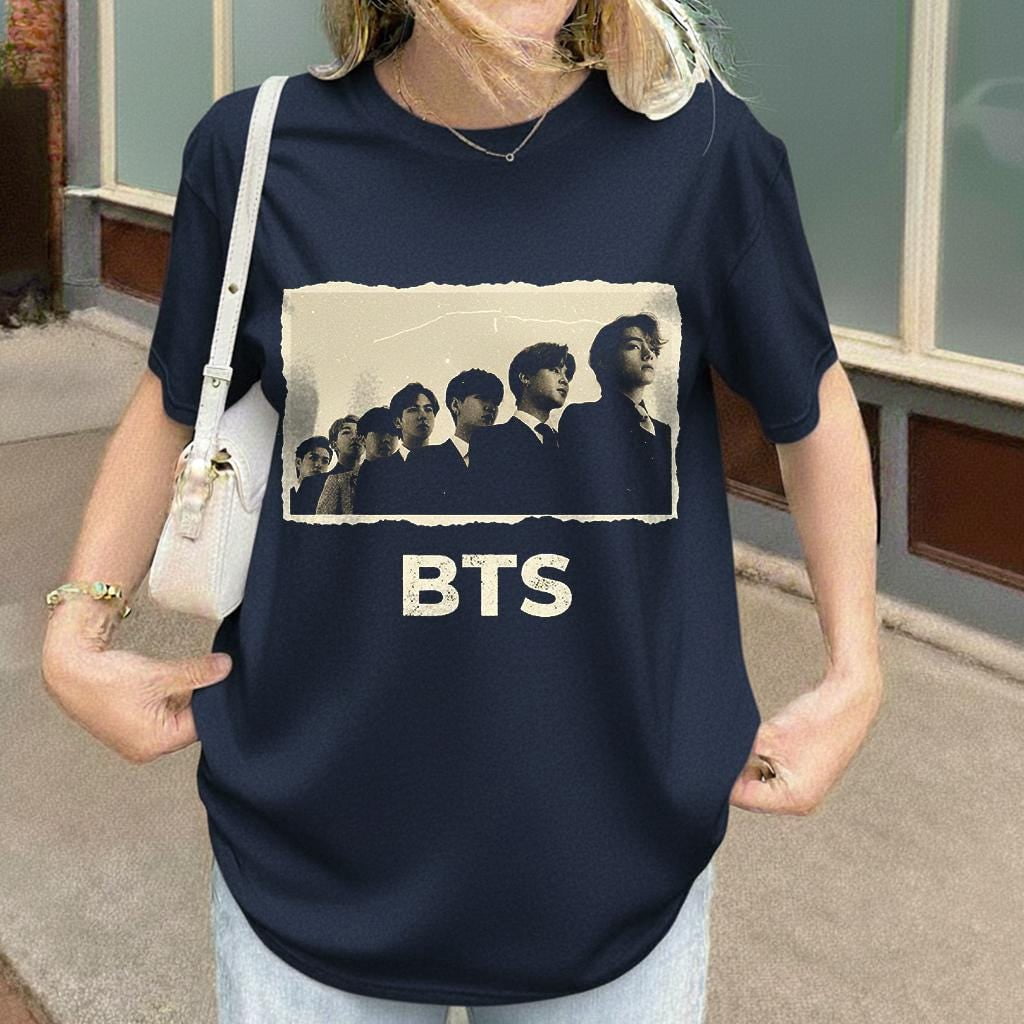 BTS Shirt, Retro Kpop Band T-Shirt, BTS Army Fan Gift, Vintage Style ...